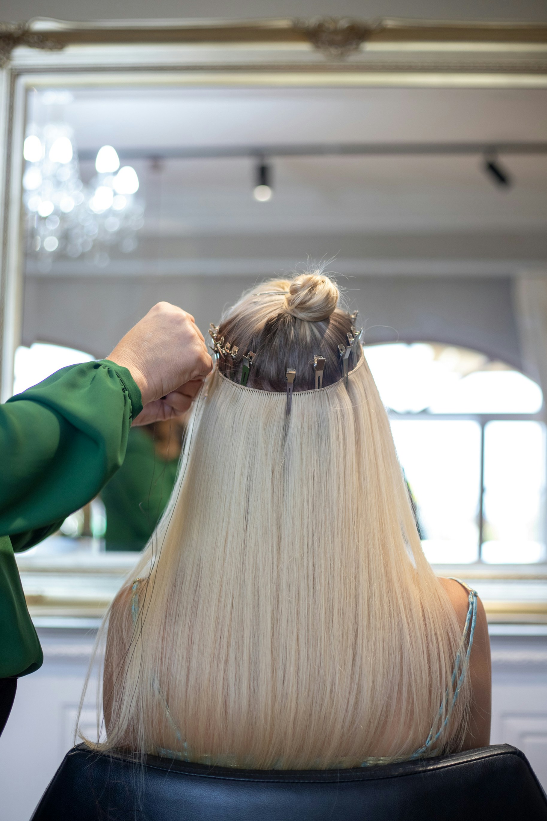Hairgate: A stylistal moment in a sunlit studio