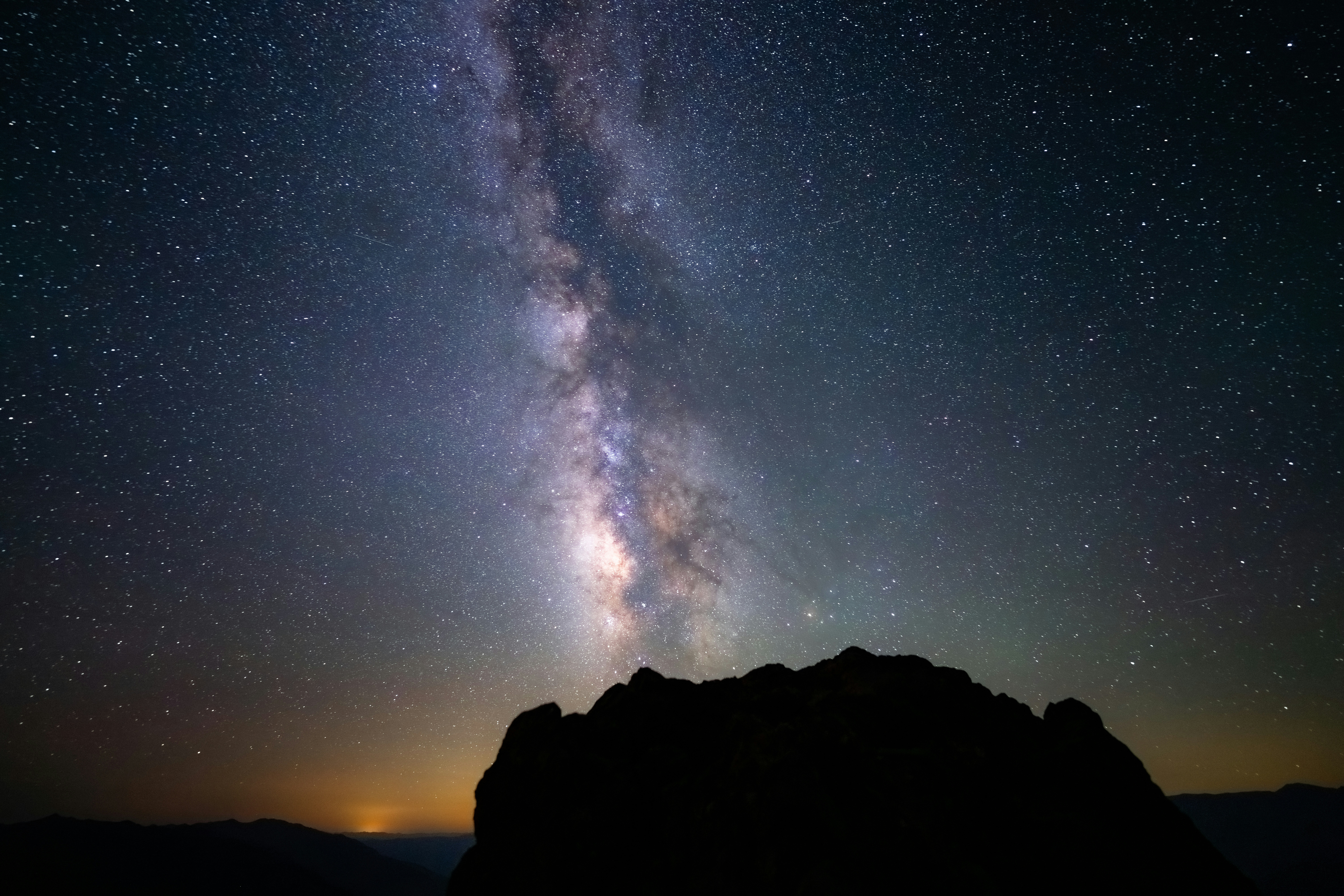 Milky Way over a Silent Ridge