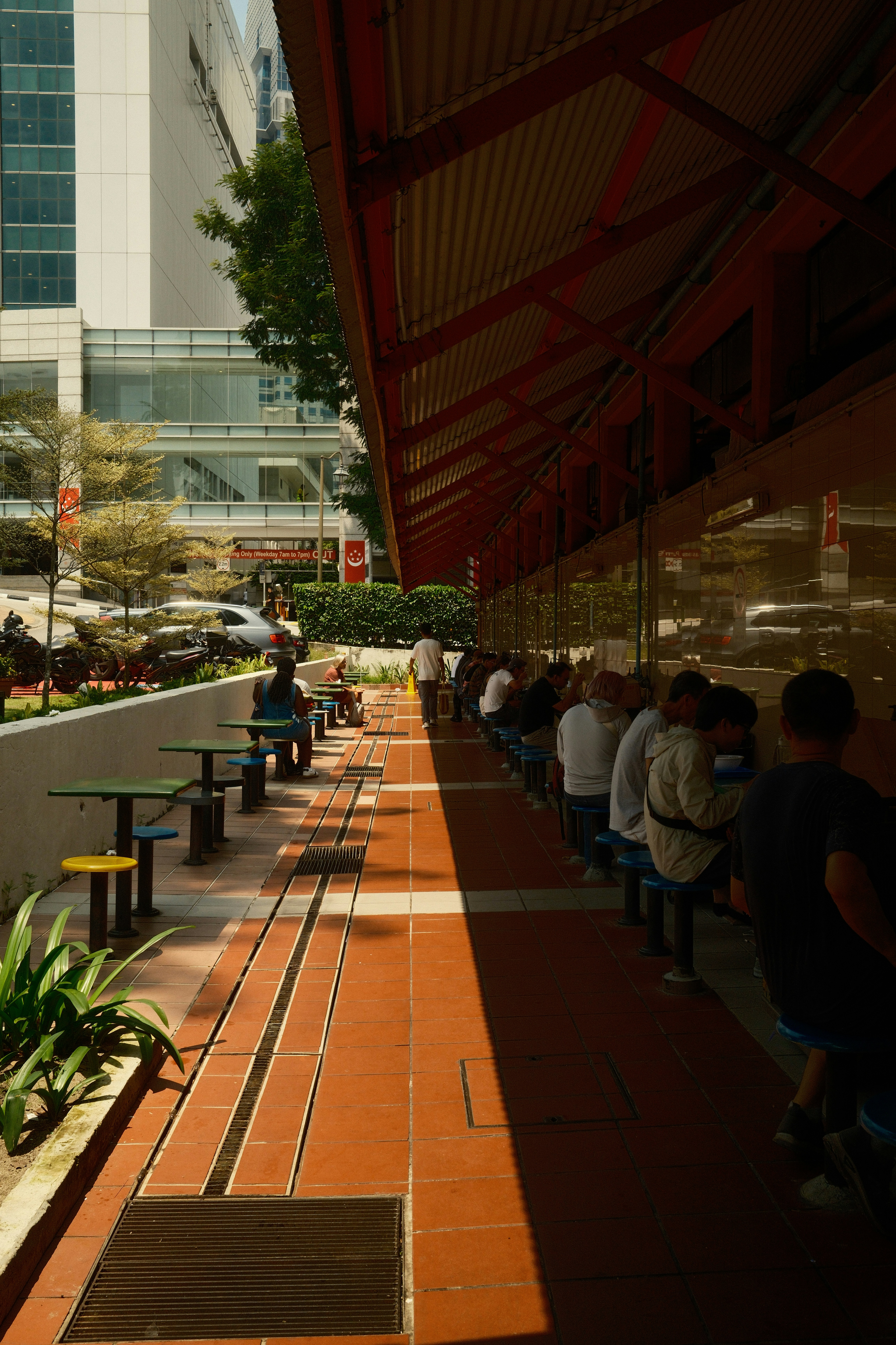 Lunch Break at the Covered Terrace