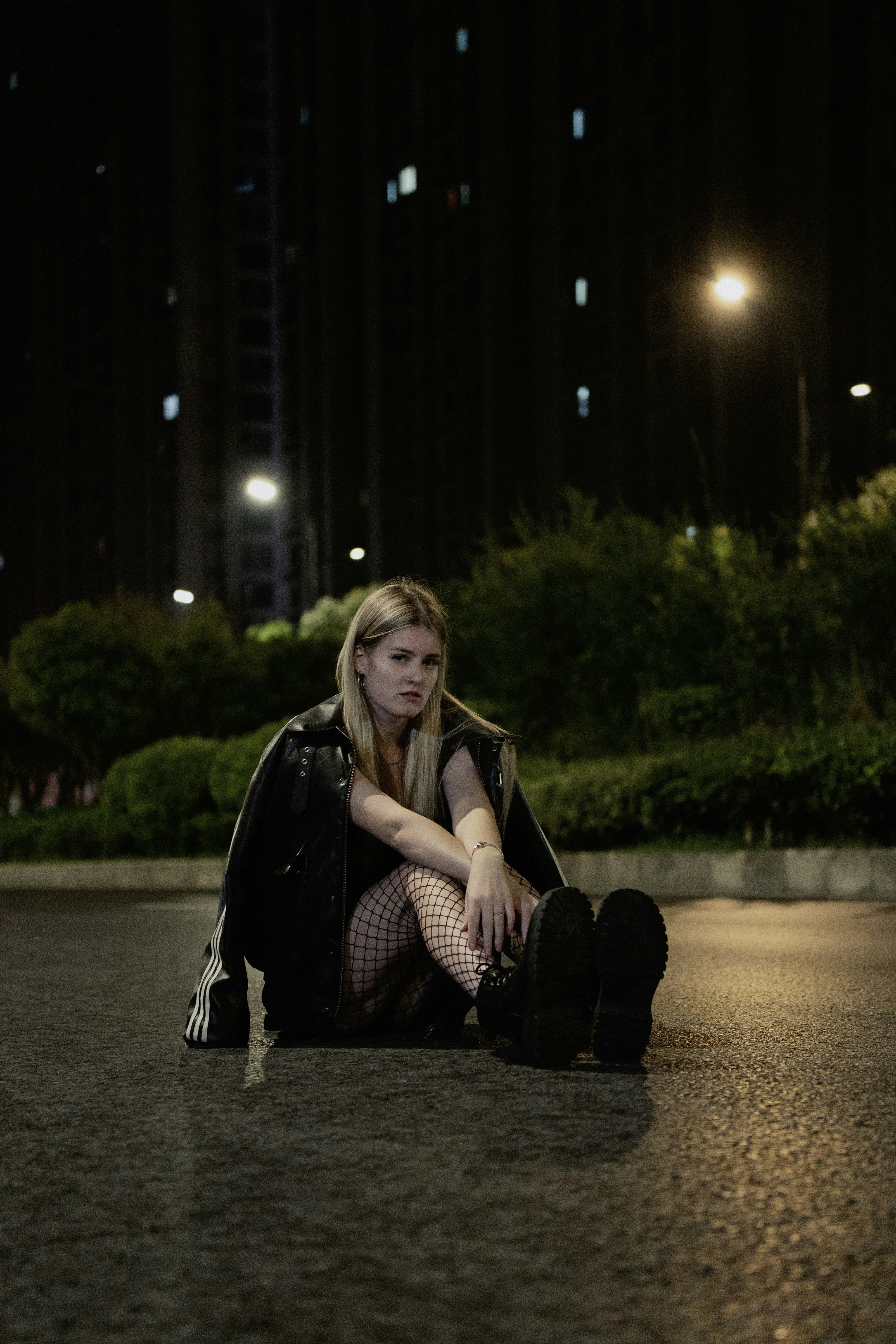 Night Street Portrait: Quiet Edge of the City