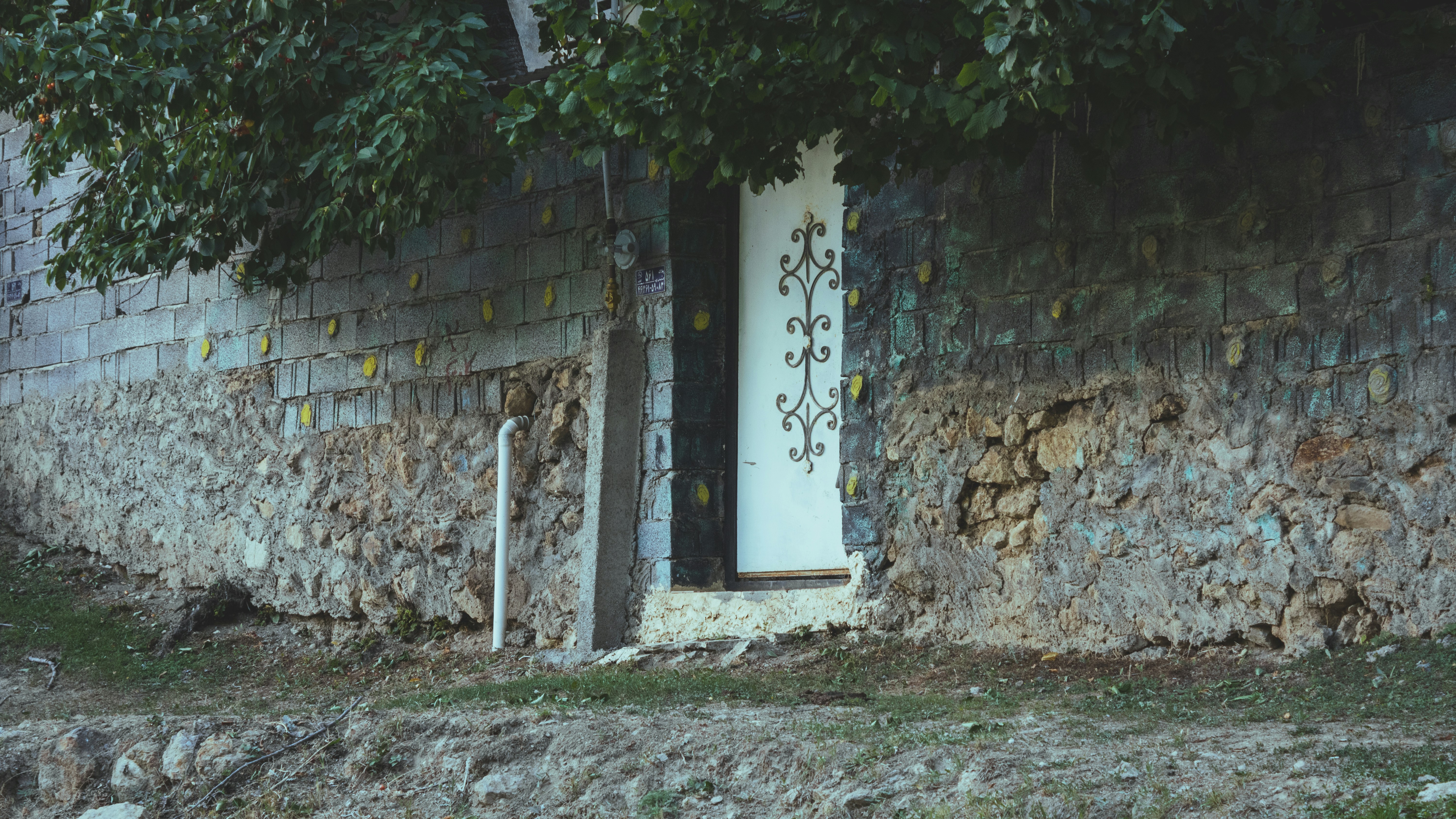 Overgrown Gateway to a Quiet Stone Boundary