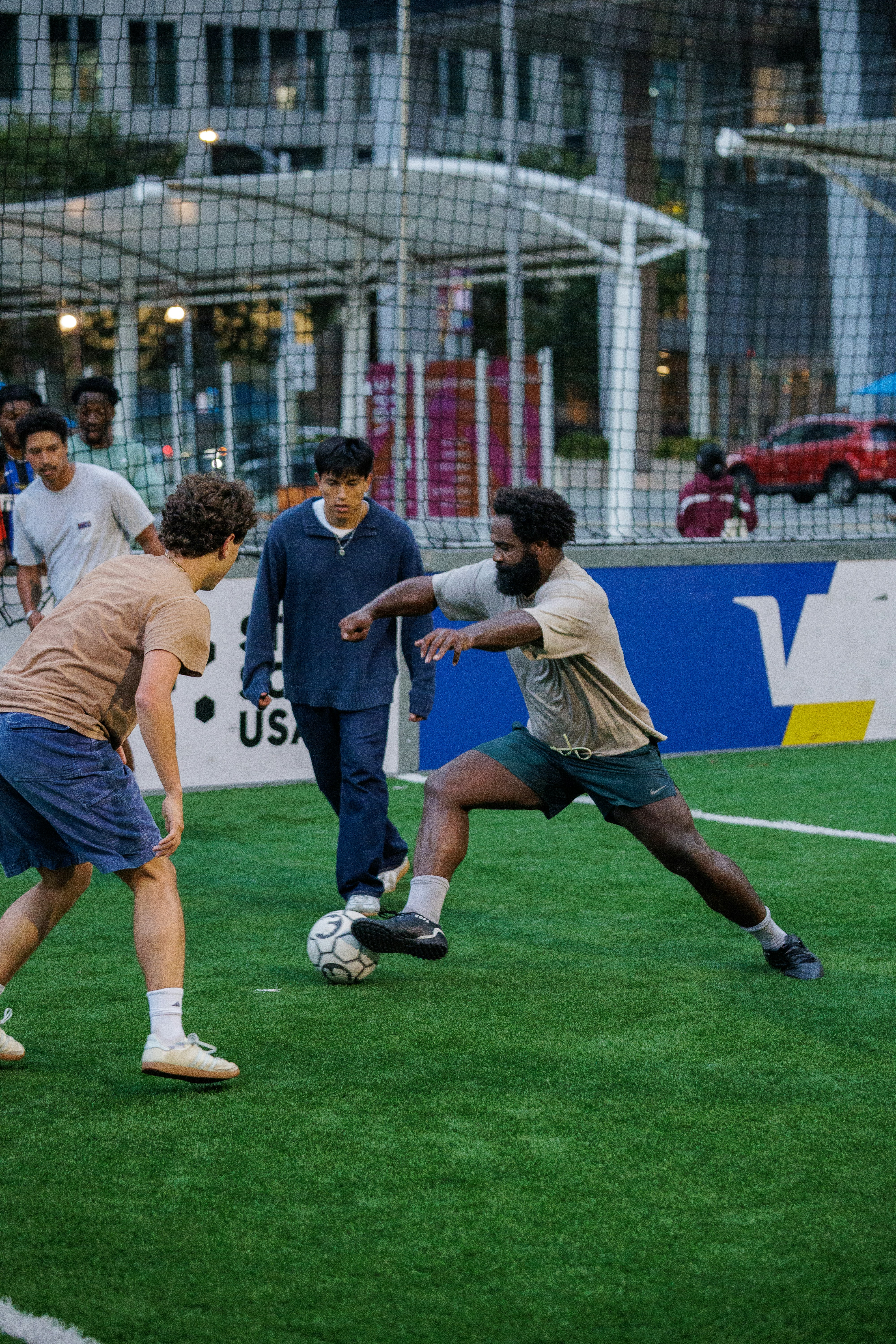 Forward Momentum: A Street Soccer Face-Off on Artificial Turf