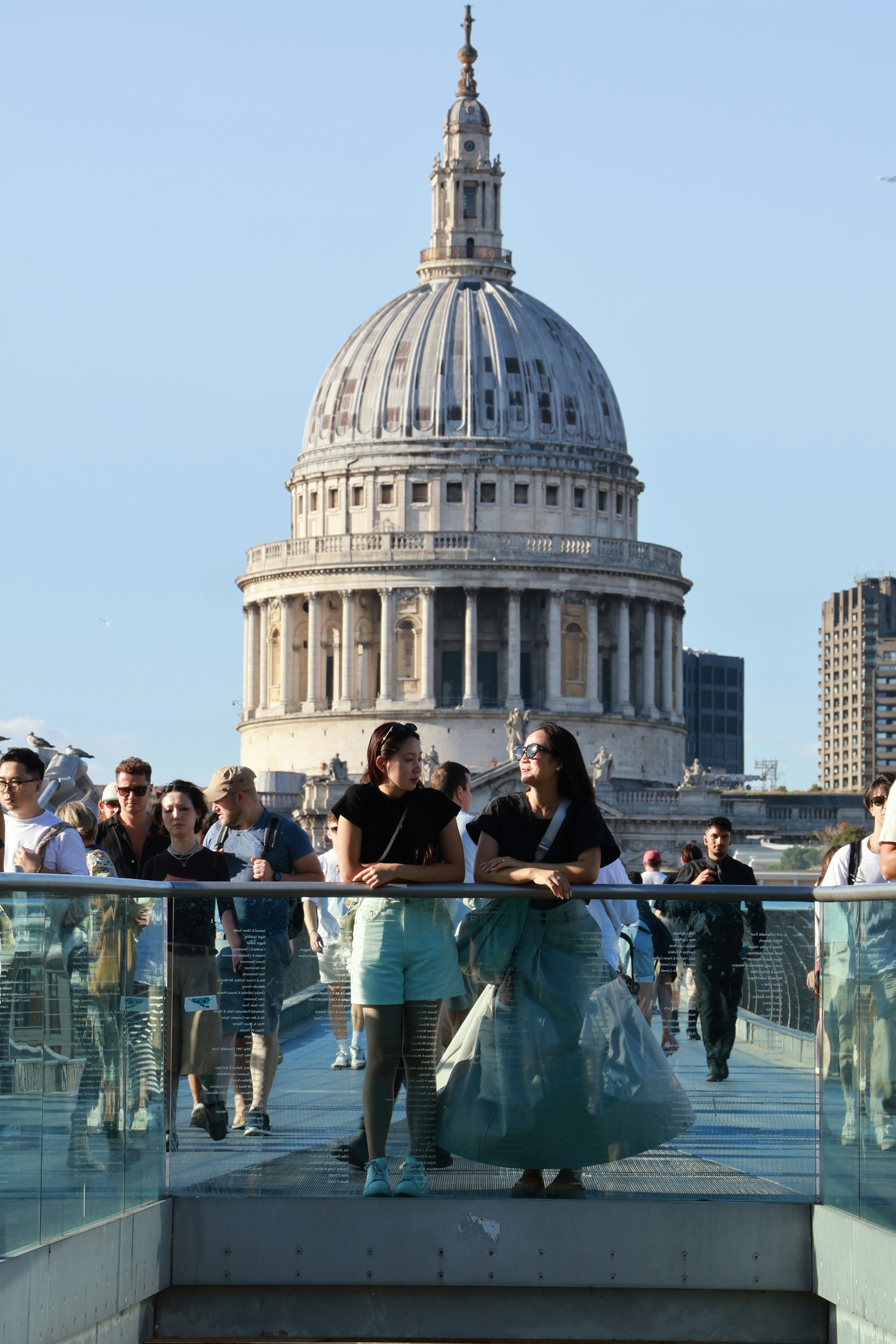 Towering Dome, Guarded by a Crowded Glass Skywalk