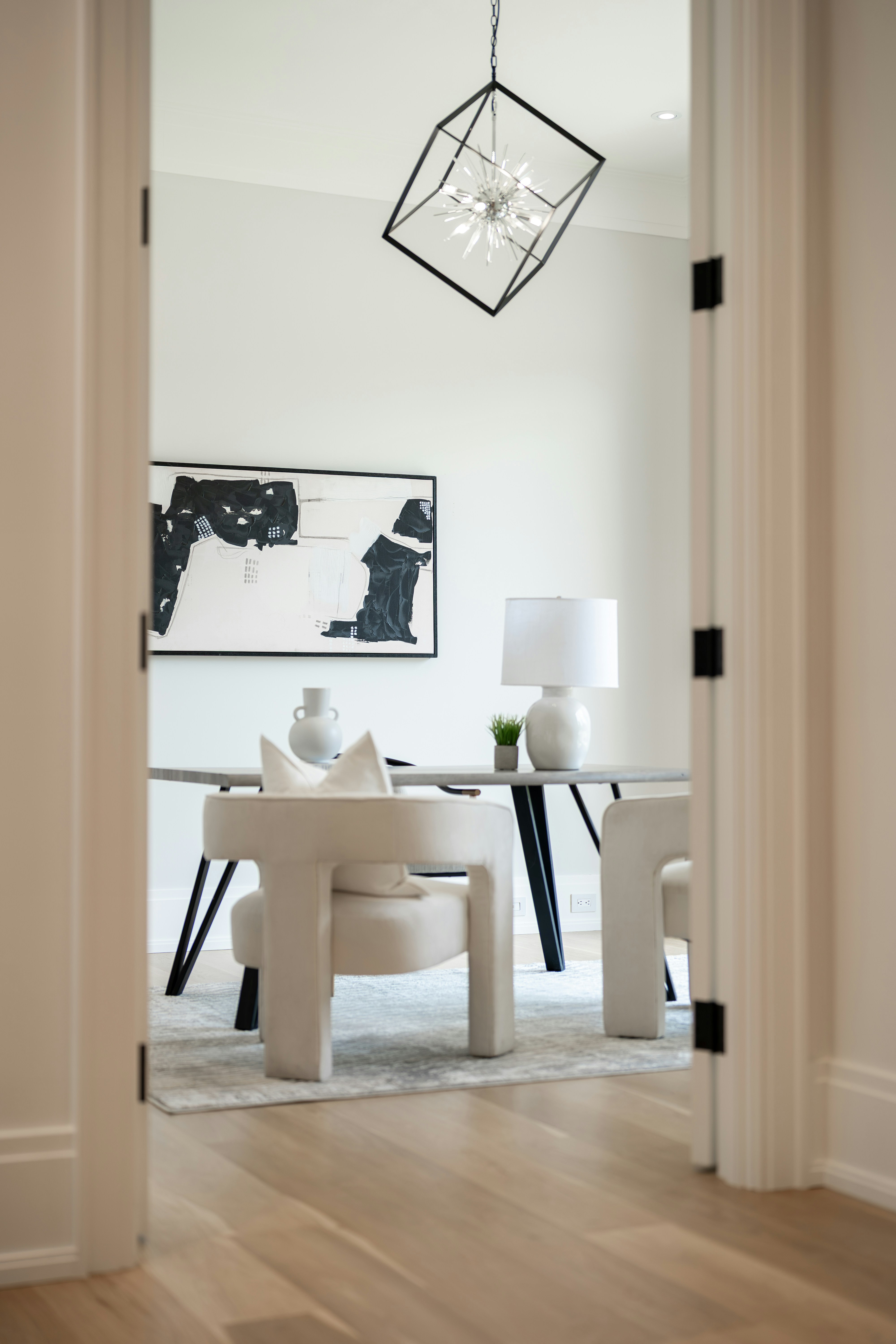 Cozy Dining Nook Framed by Doorways