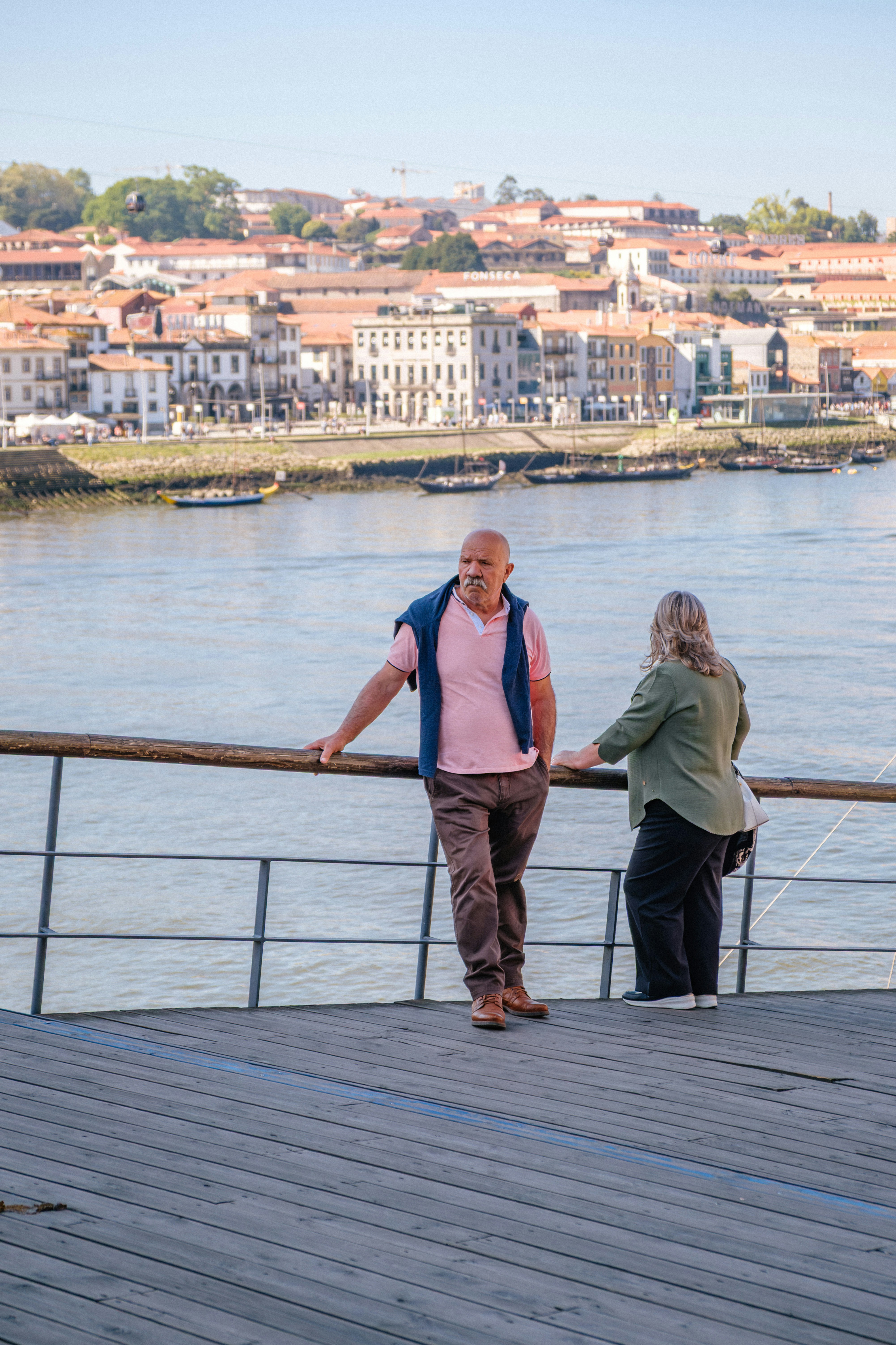 Conversation by the Water: A Moment on the Dock