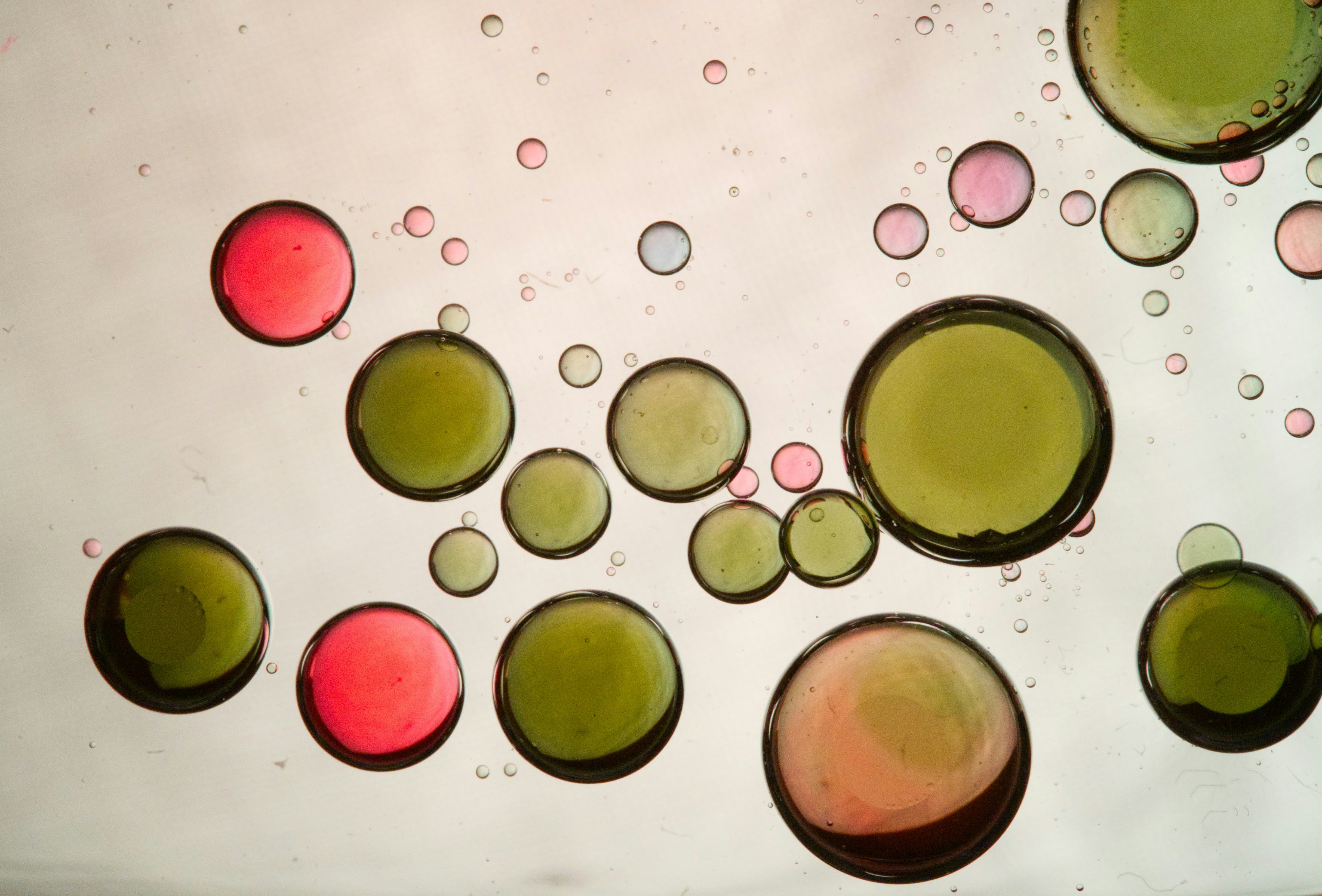 Bubbles in a Colorful Microcosm