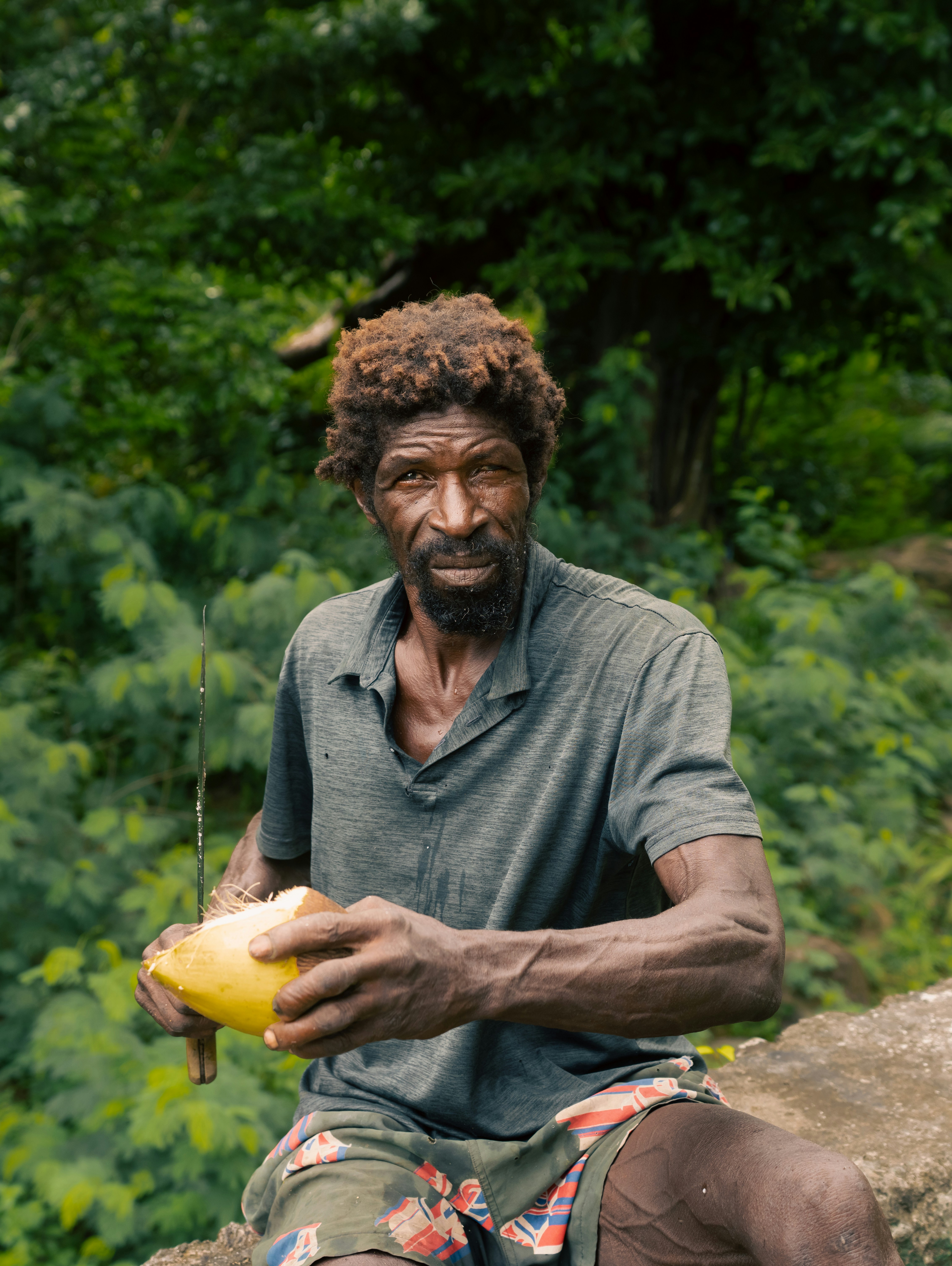 Coastal Uncle: A Moment with the Sundrenched Coco Nut