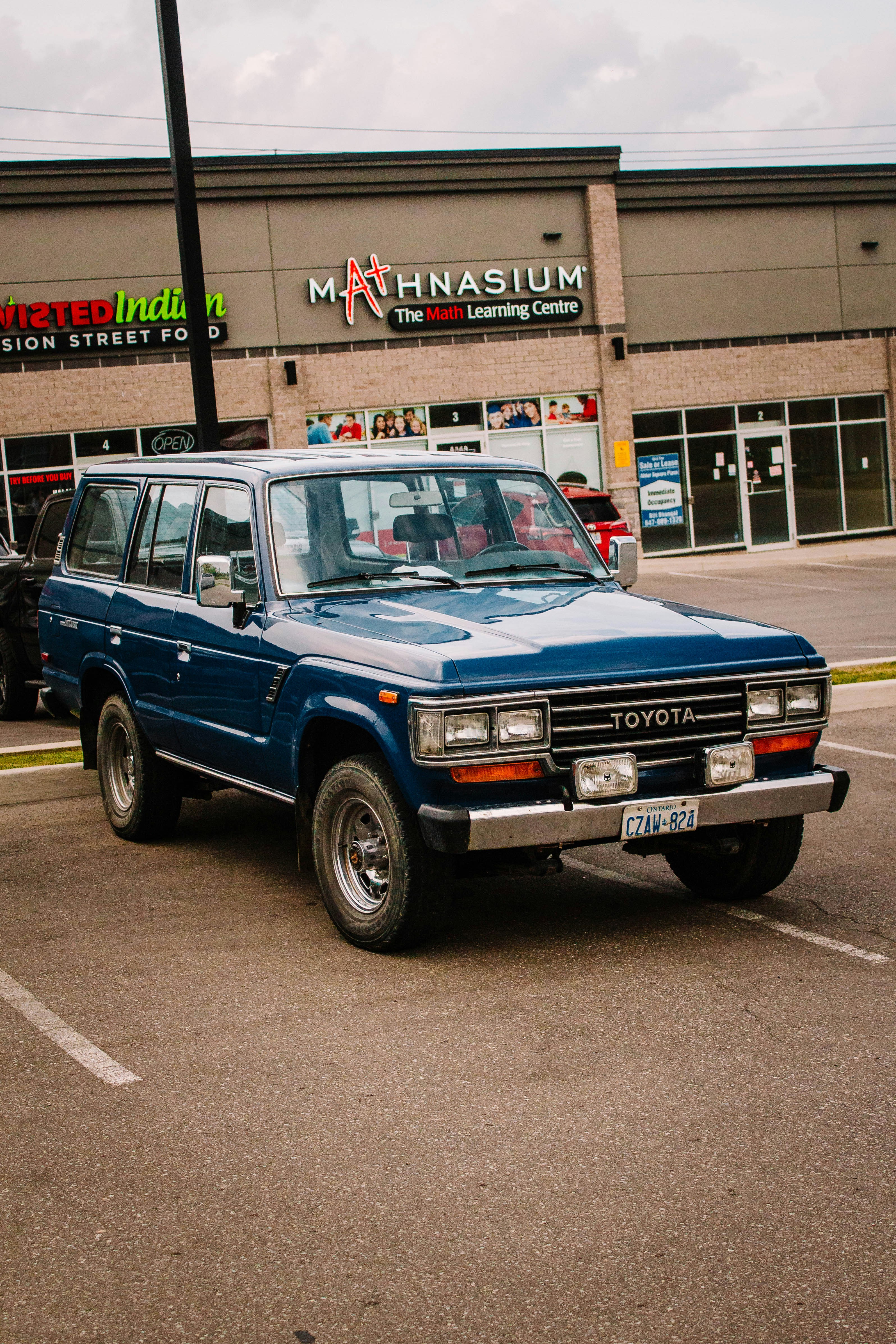 Blue Toyota Trekker as Gatekeeper to Mathnasium