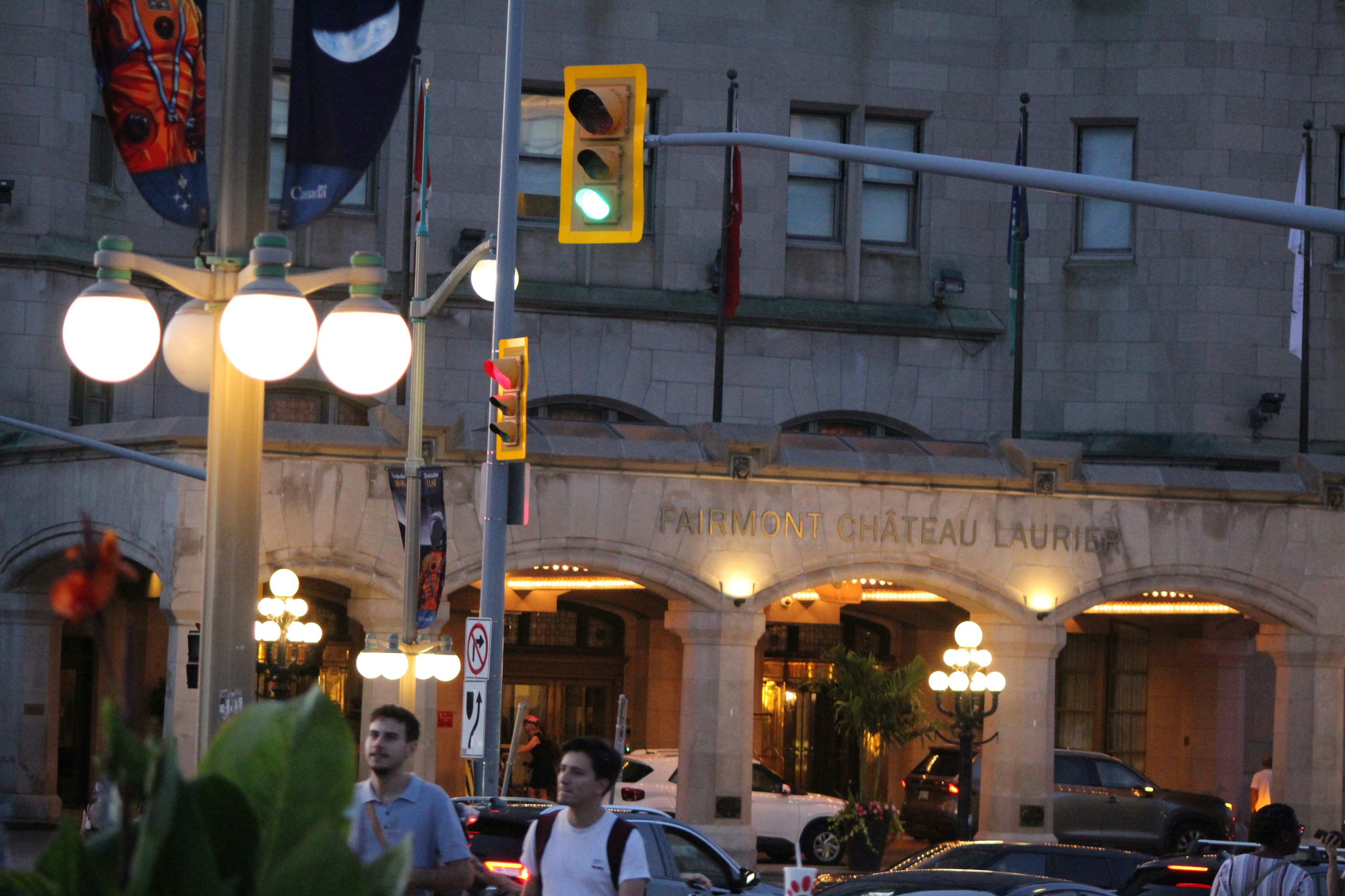 City Café Under Warm Streetlights