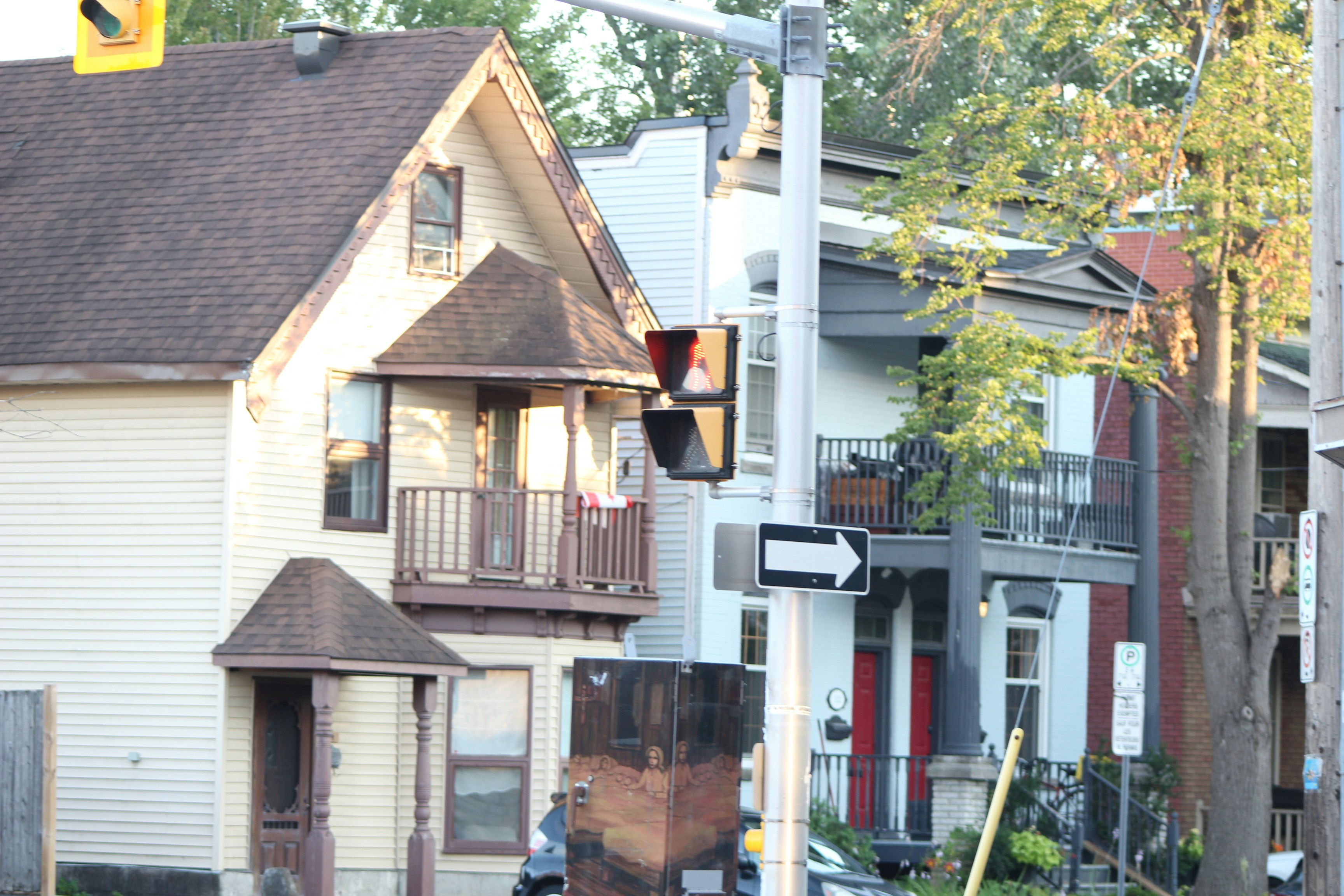 Residential Street Calm: A Quiet Corner with Historic Facades
