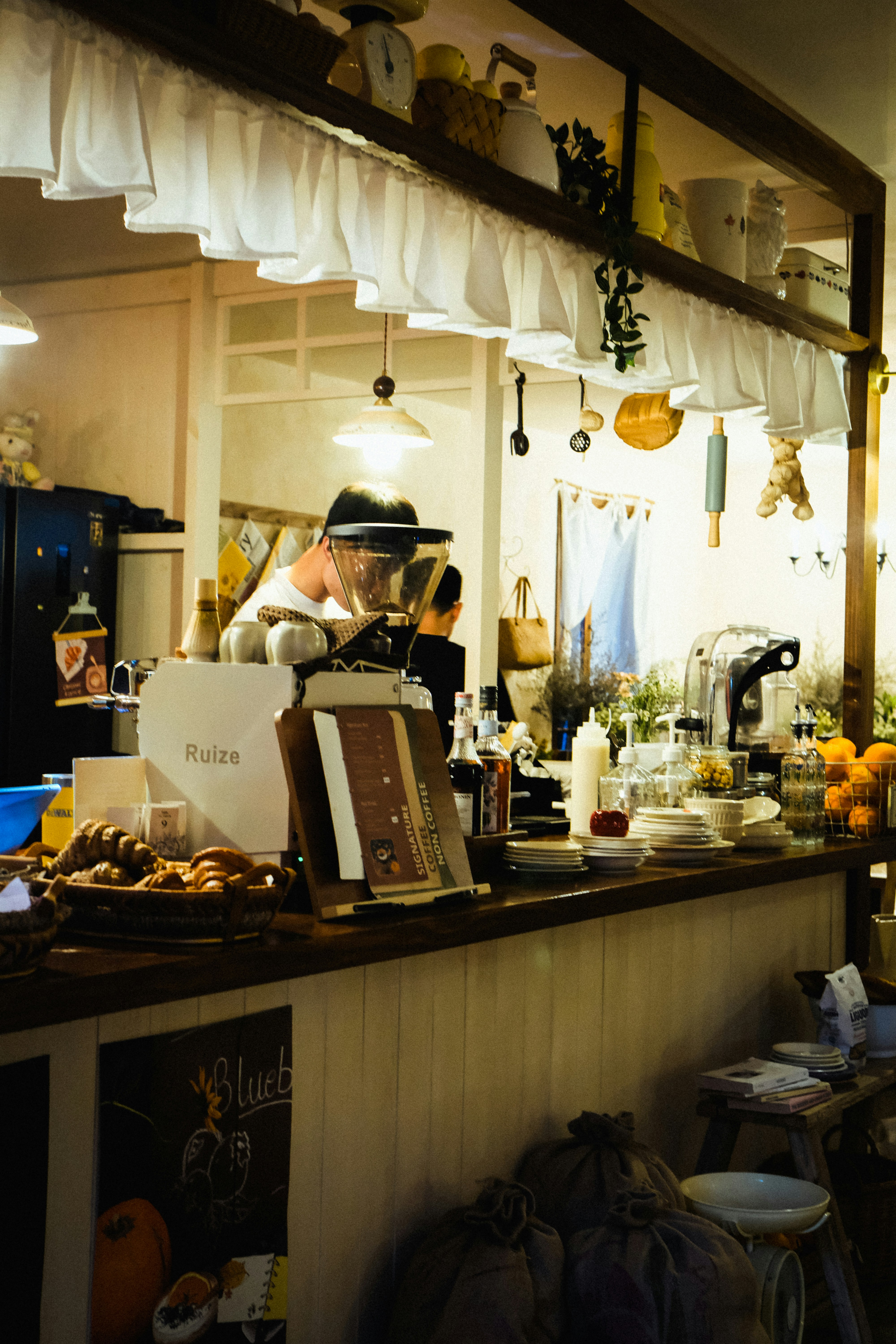 Barista at the Bar: Steam, Glass, and Quiet Focus