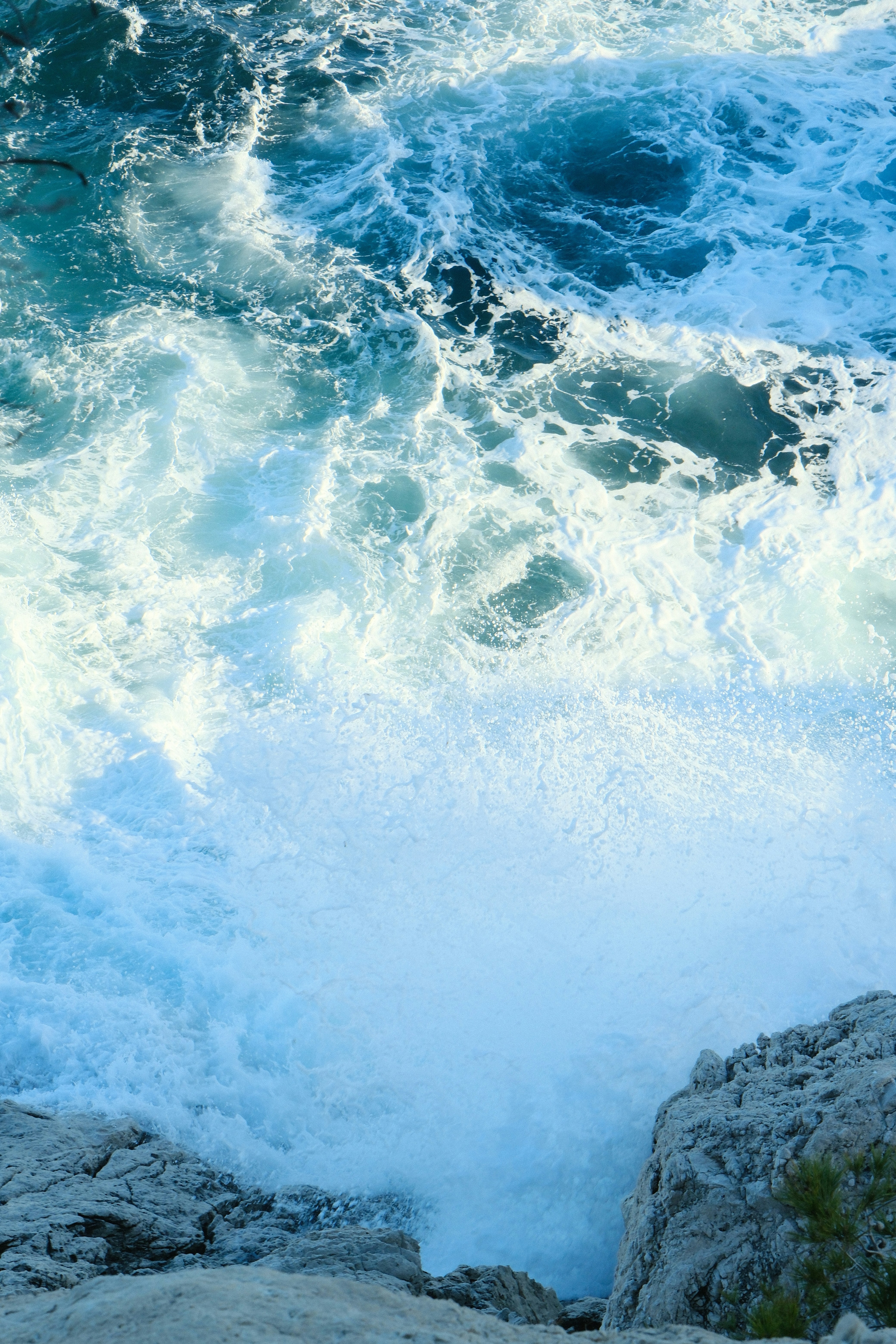 Breaching Crest: A Seafoam Staircase into the Light