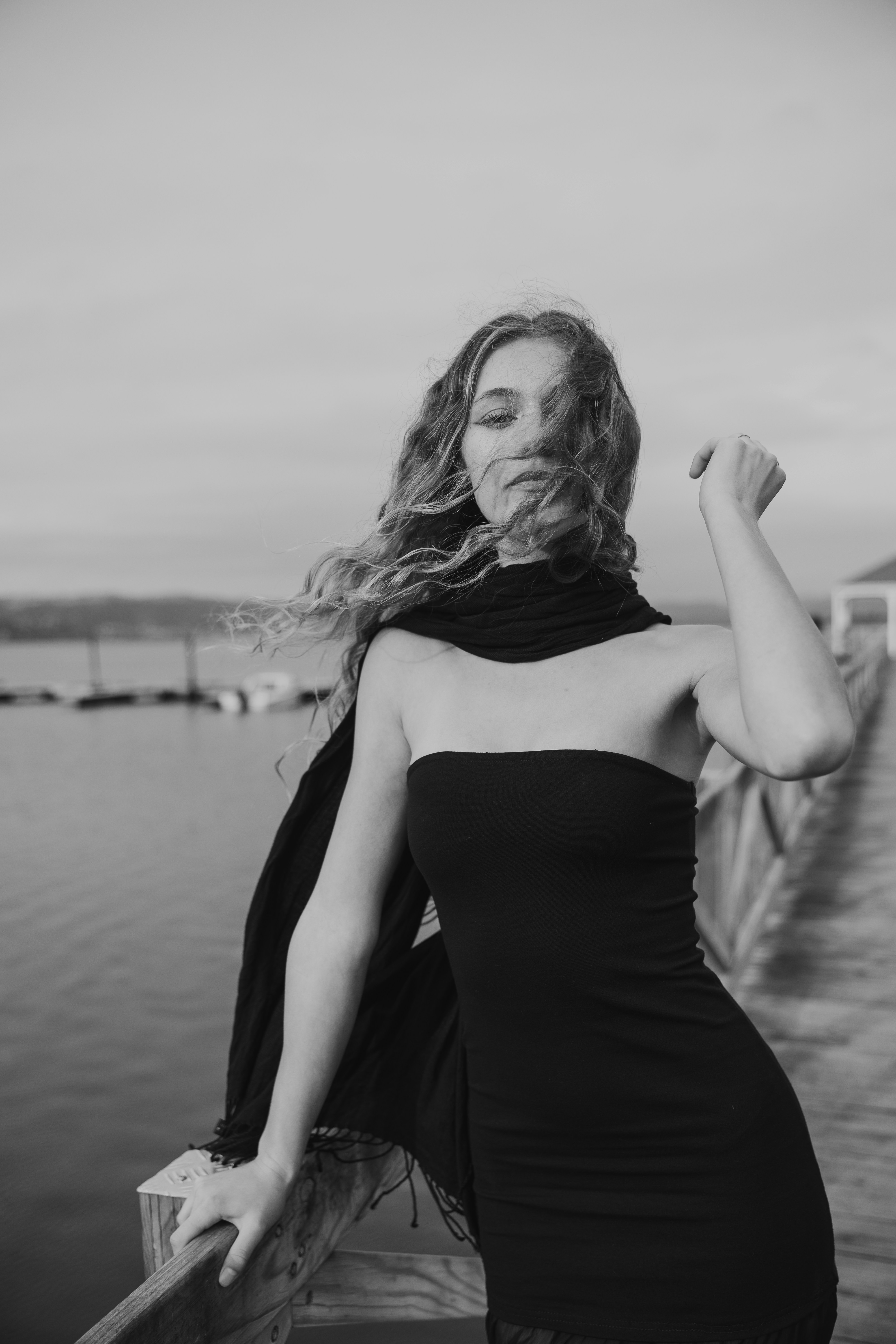Mid-Atlantic Breeze: A Black Dress on the Docks