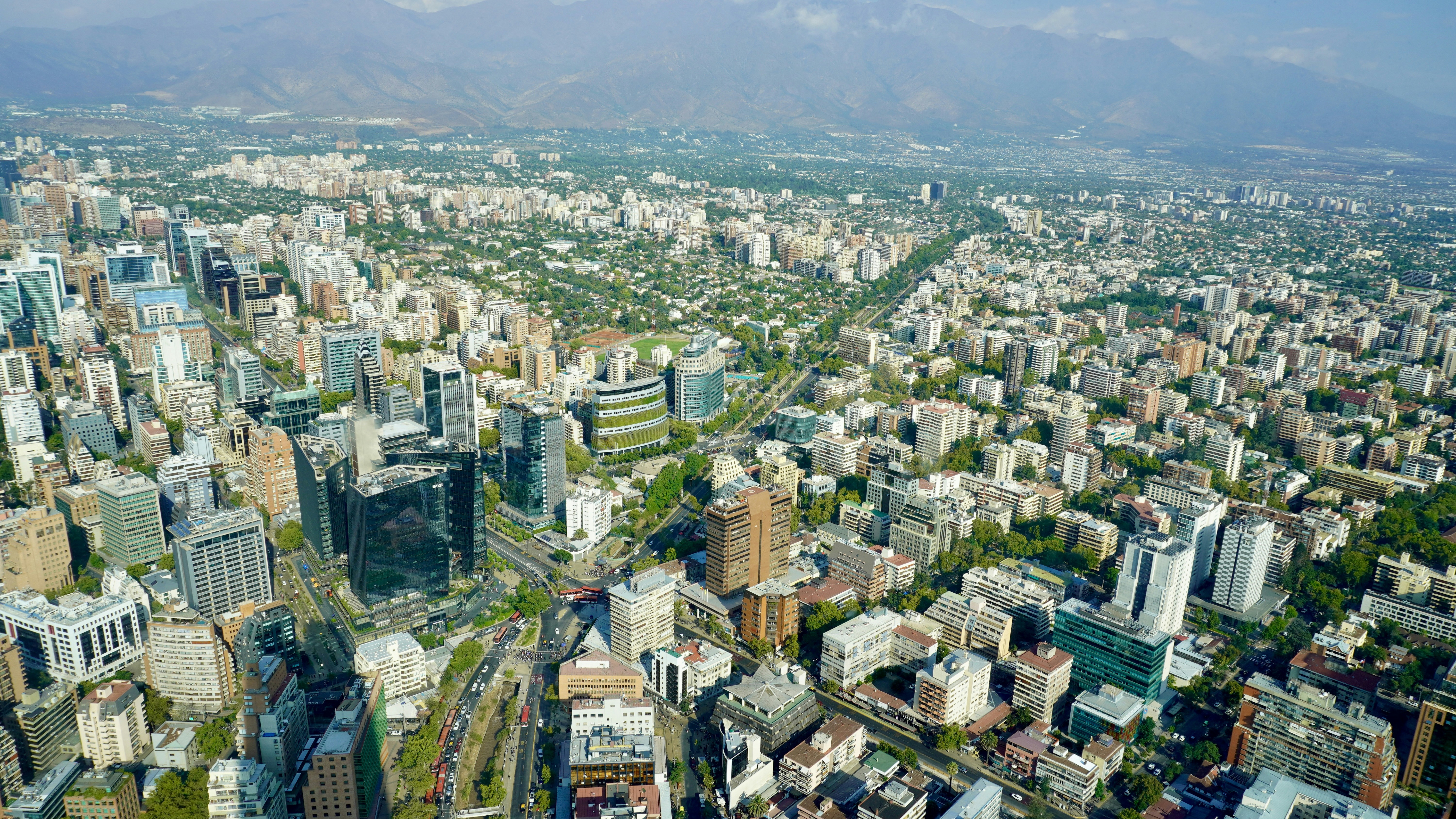 Aerial Mosaic: Gridiron Cityscape from Above