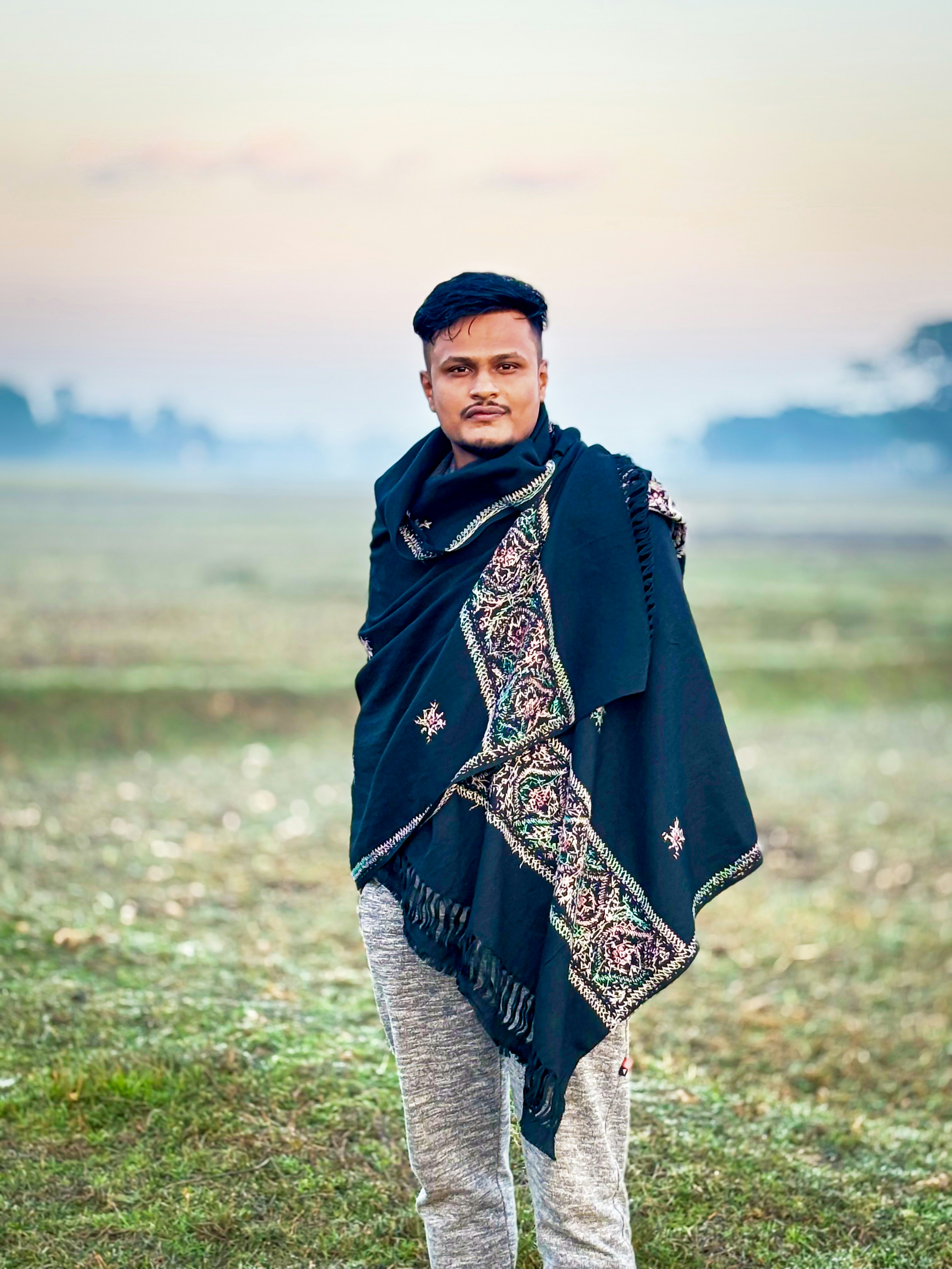 Portrait in a Dusk Field: A Harbinger of Quiet Evening Grace