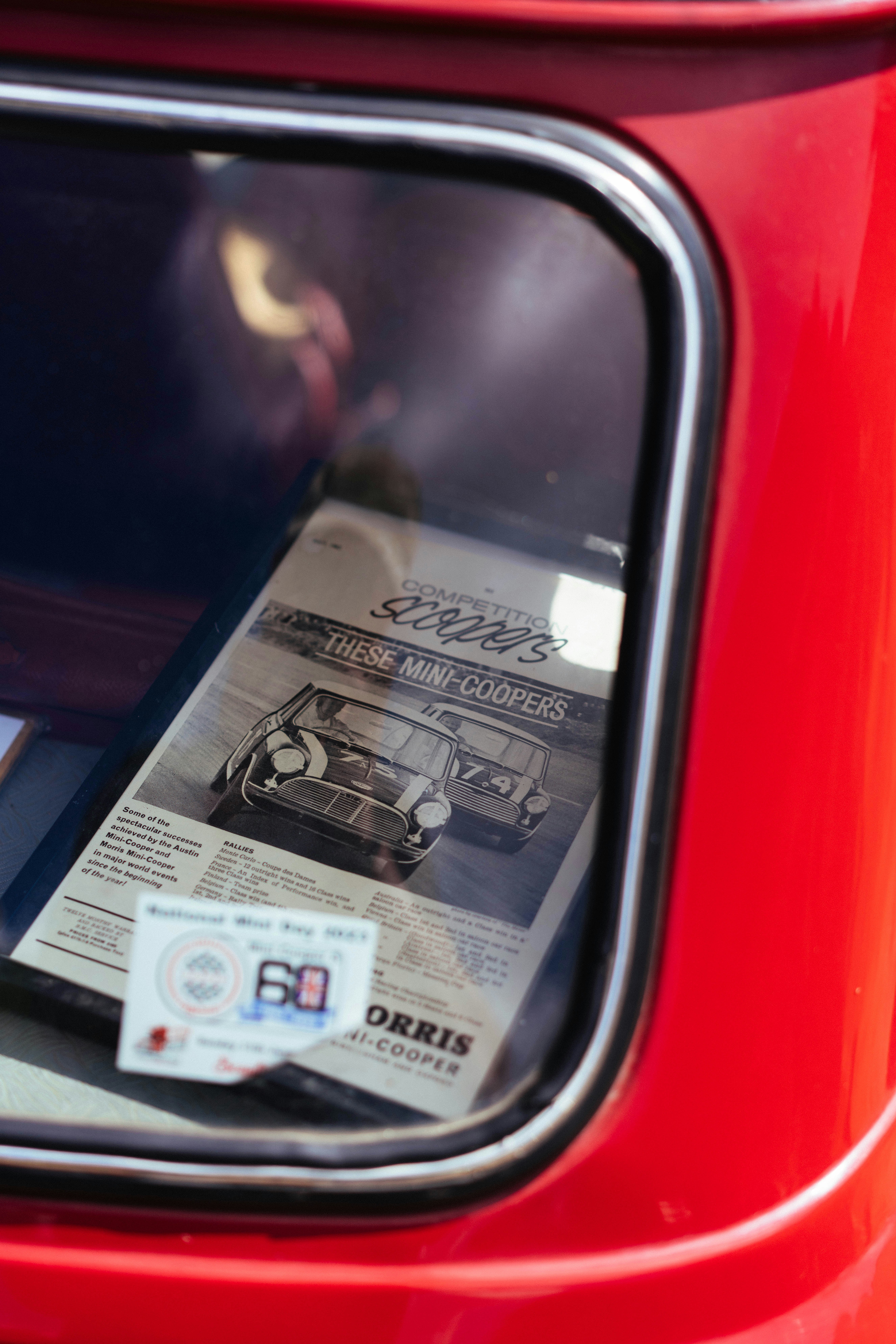 Red Car Window Car Magazine: Classic Mini-Coopers Feature