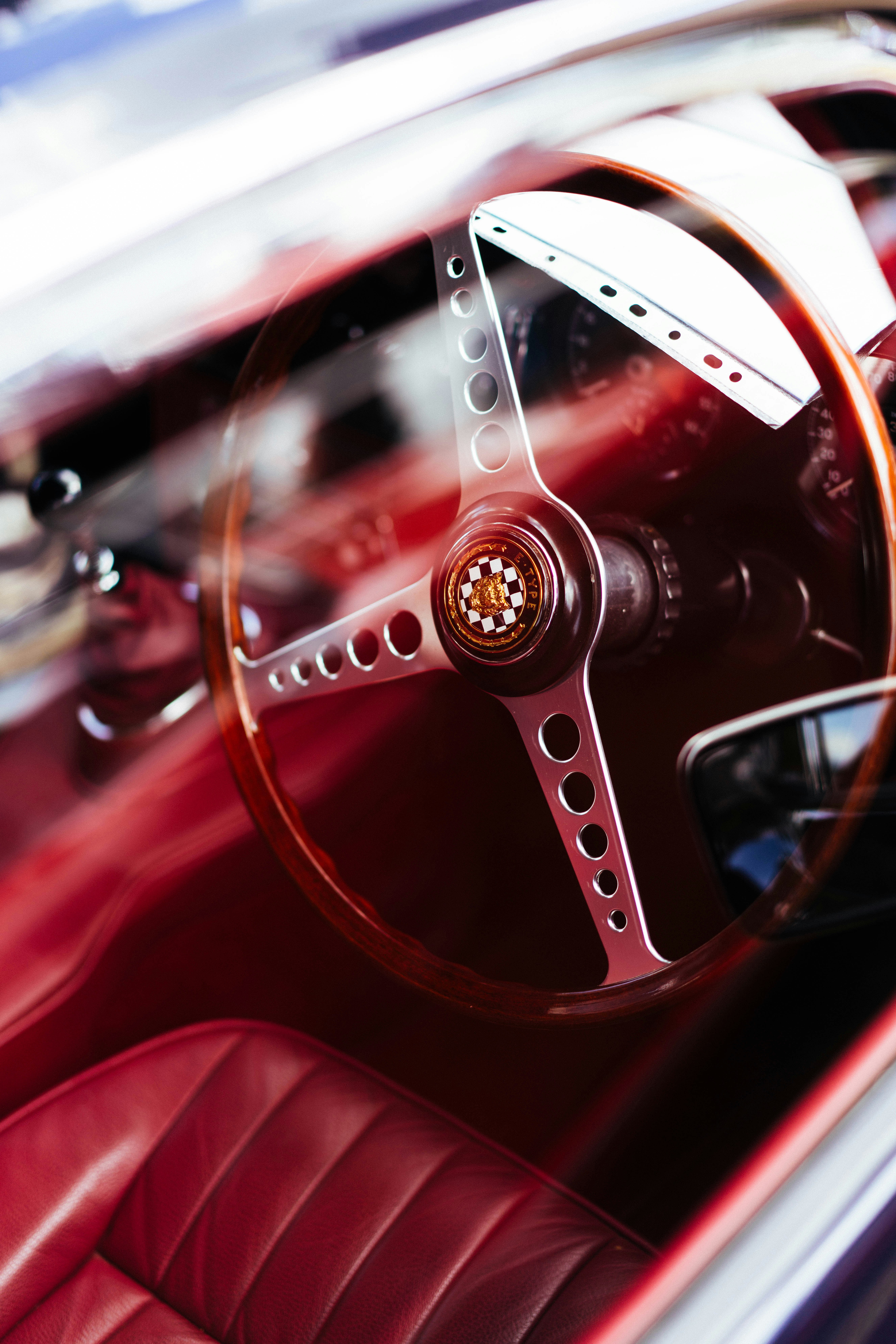 Chrome spokes and red leather: a vintage steering tale