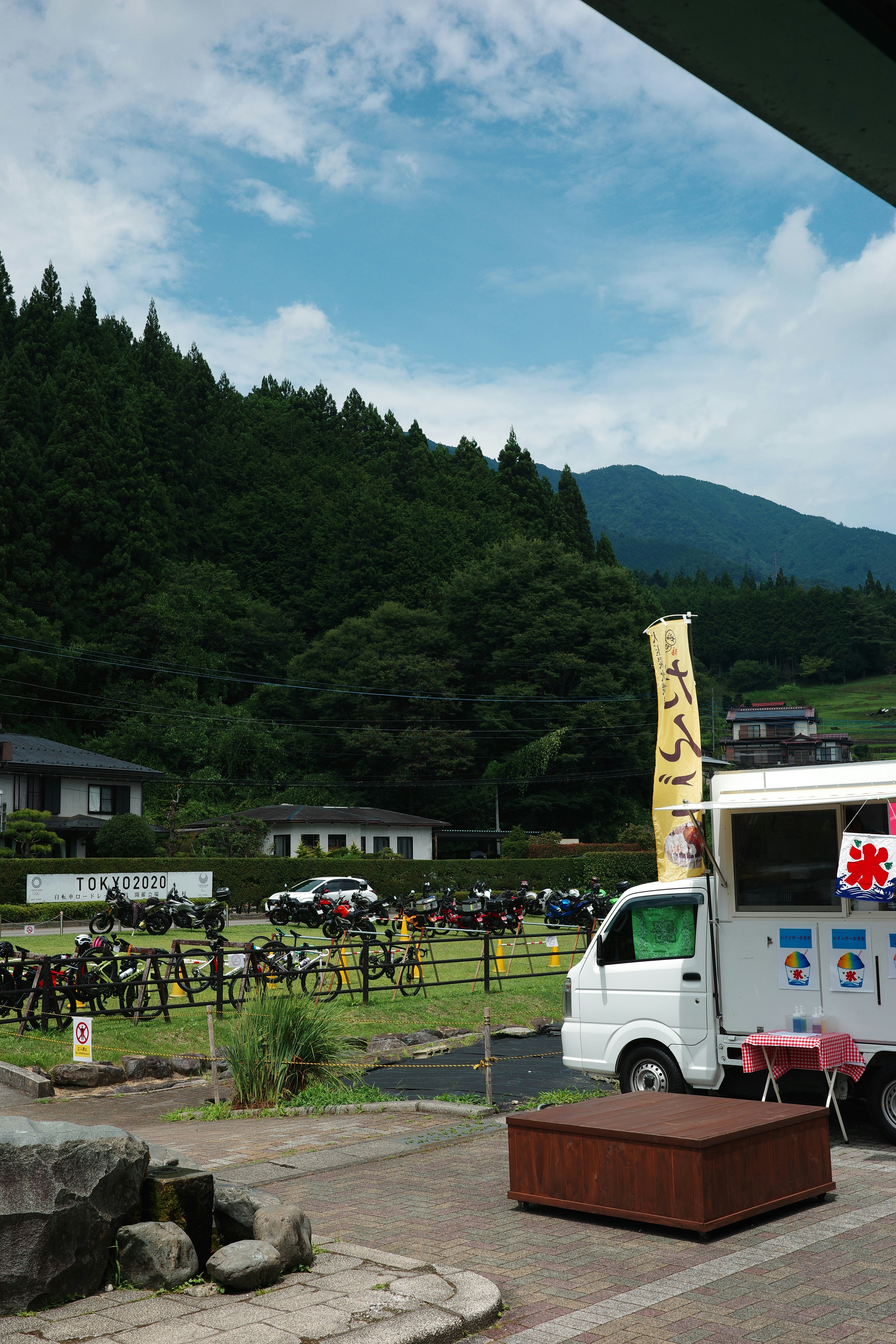 Field Market Under a Mountain Skies