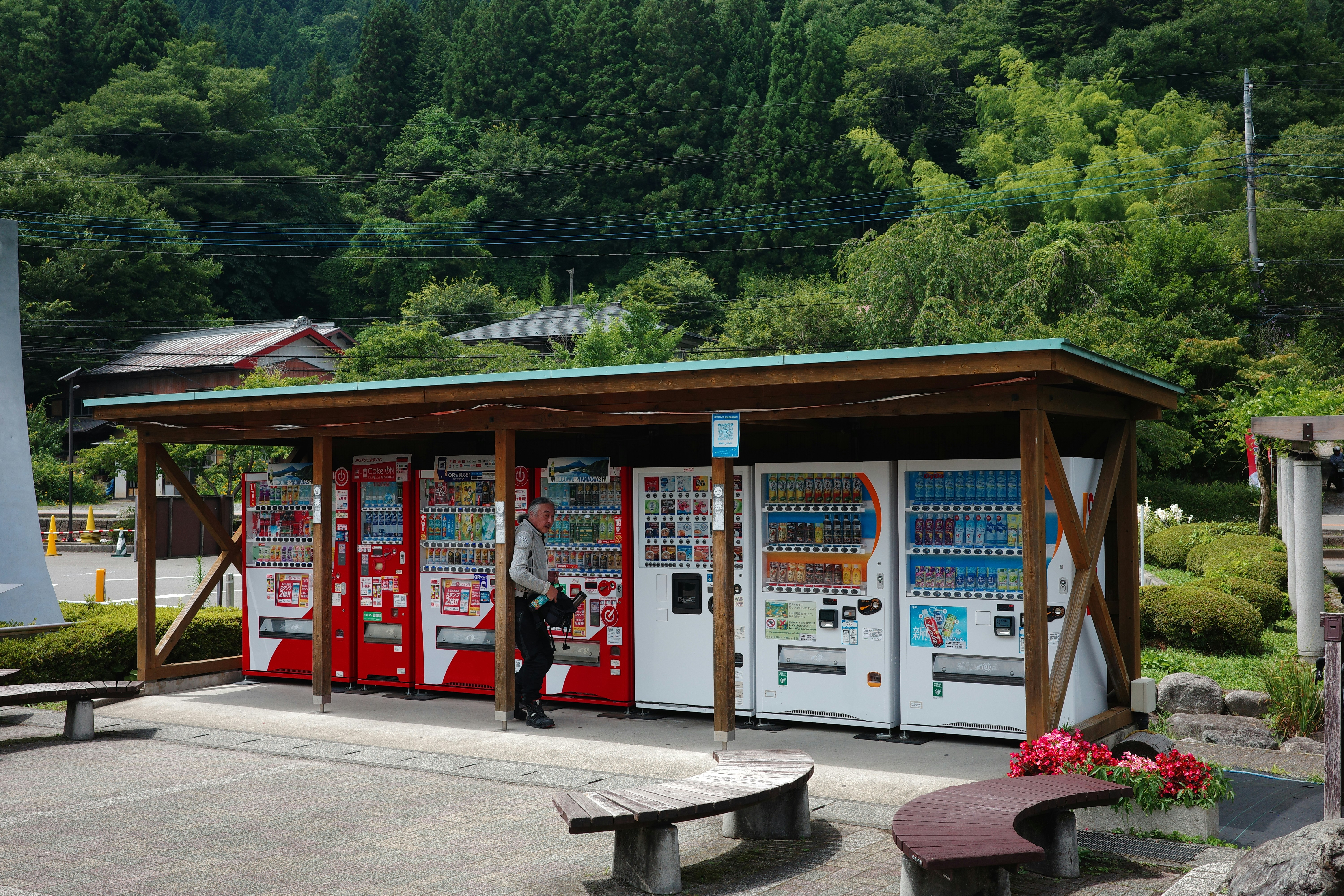 Vending Row in a Tranquil Mountain Stop