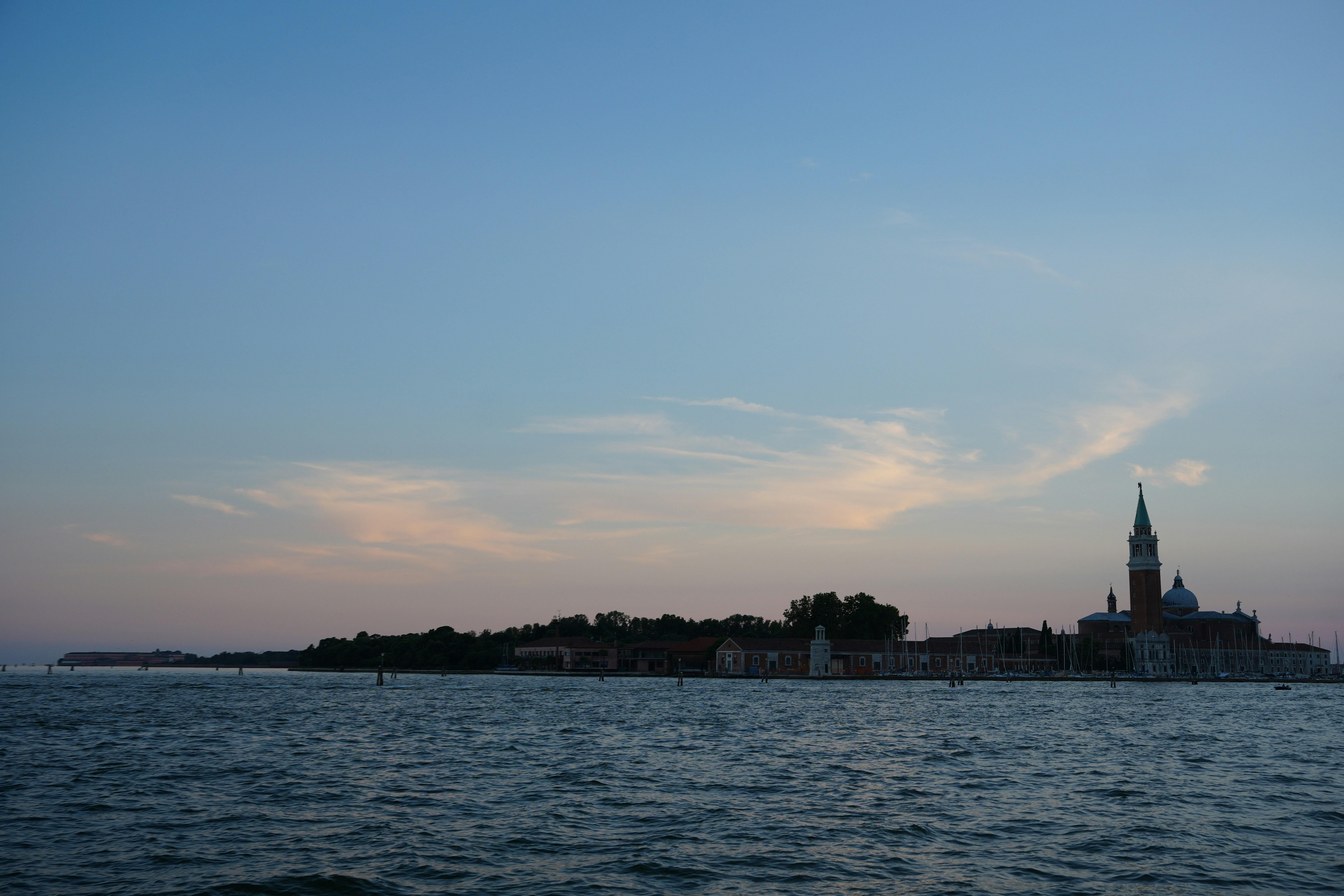Salt-Willed Horizon: A Venetian-tinged Seascape at Dusk
