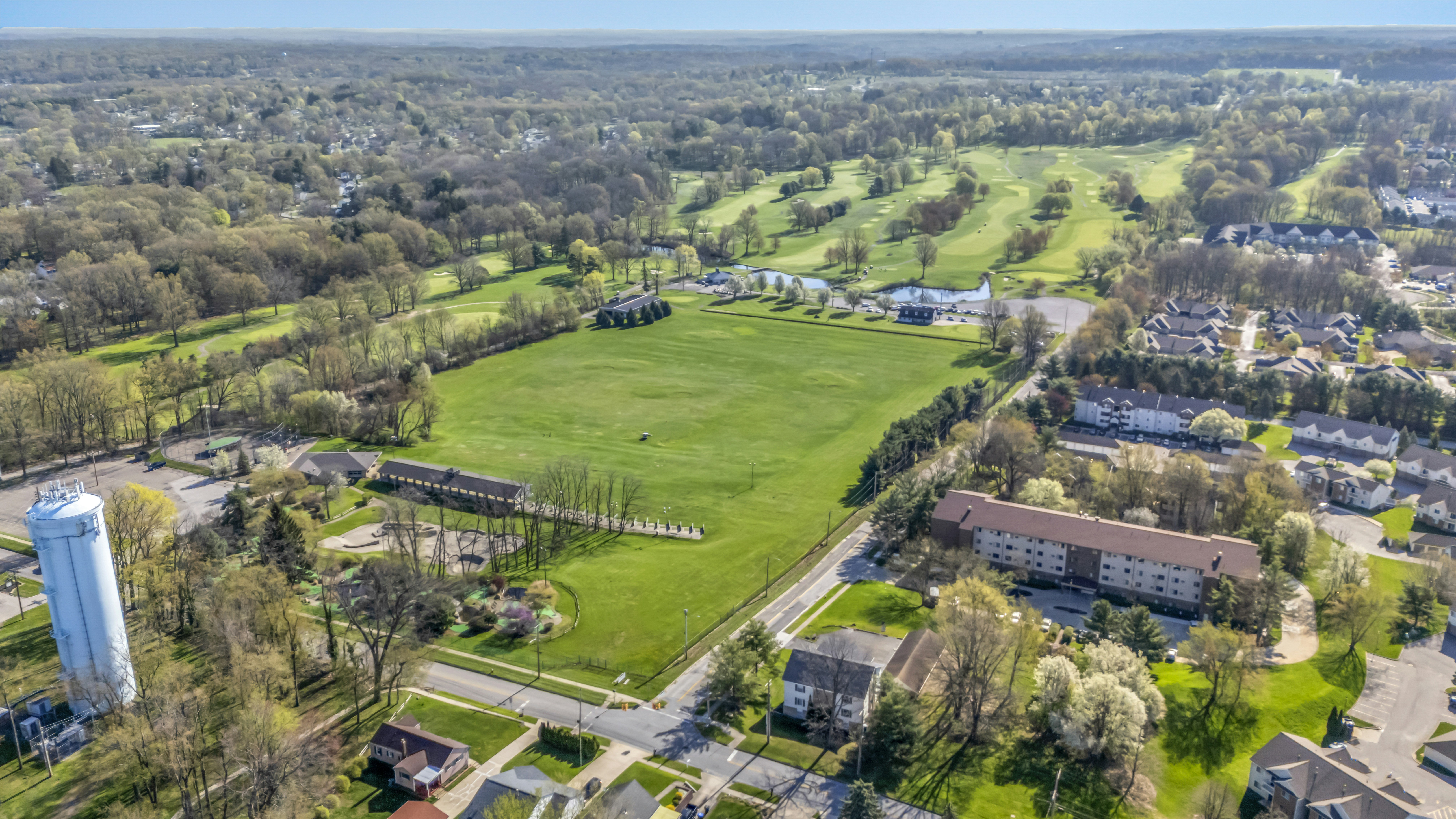Aerial Quilt: Verdant Campus Grounds from Above