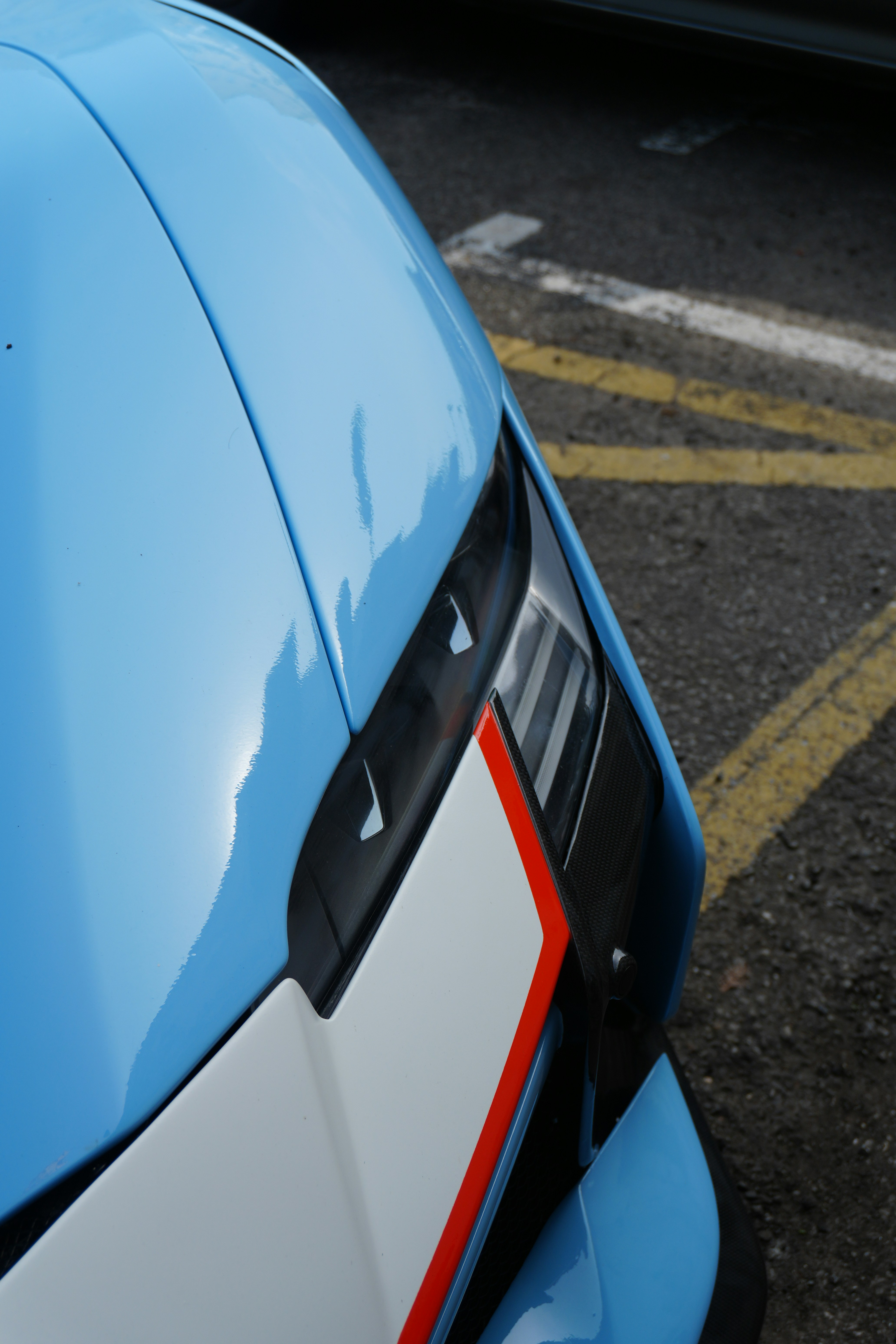 Pastel Blue Curves: The Renault-like Hood in Focus