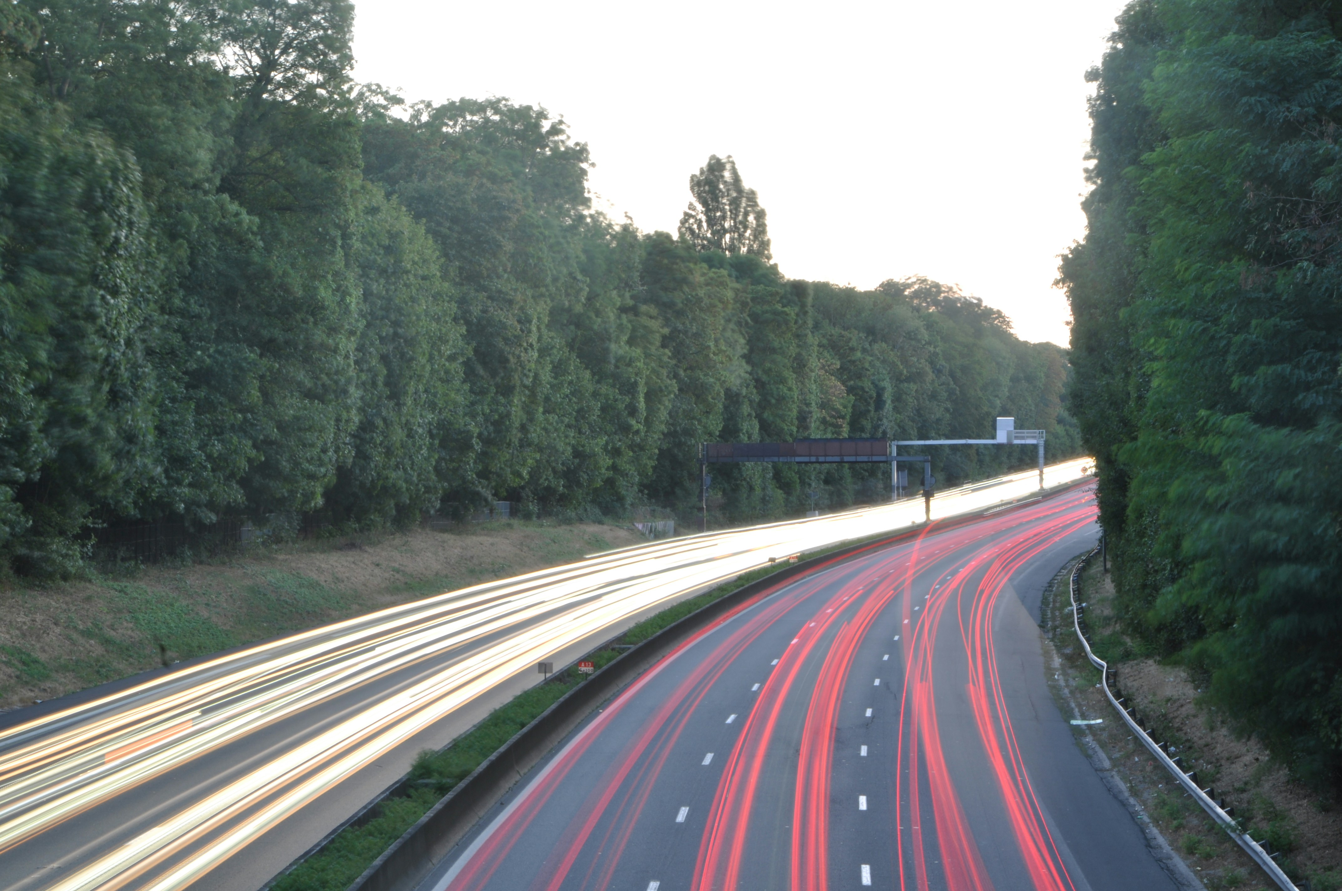 Twilight Trails: A Stretch of Light and Motion