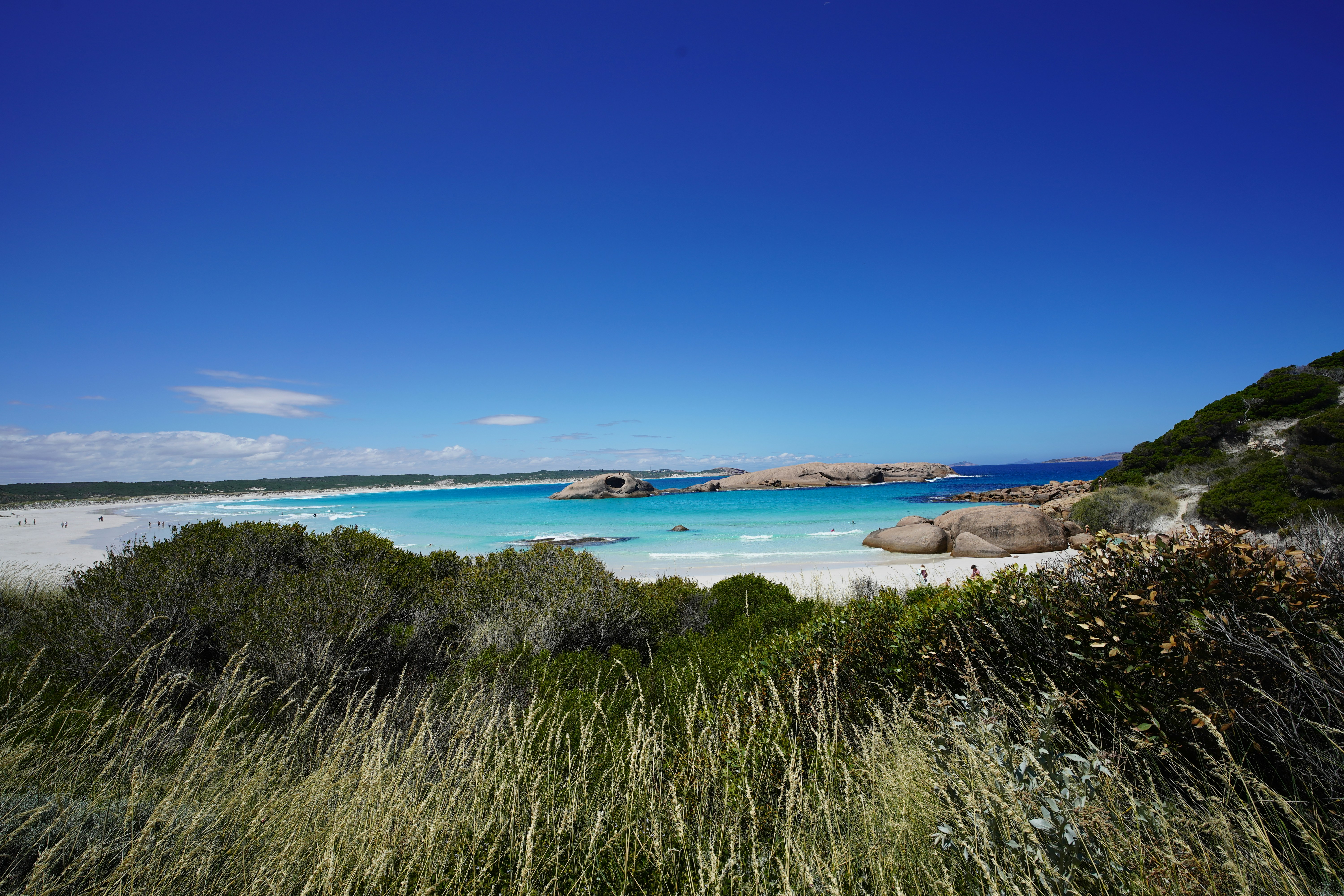 Azure Bay with Coastal Dunes and Granite islets