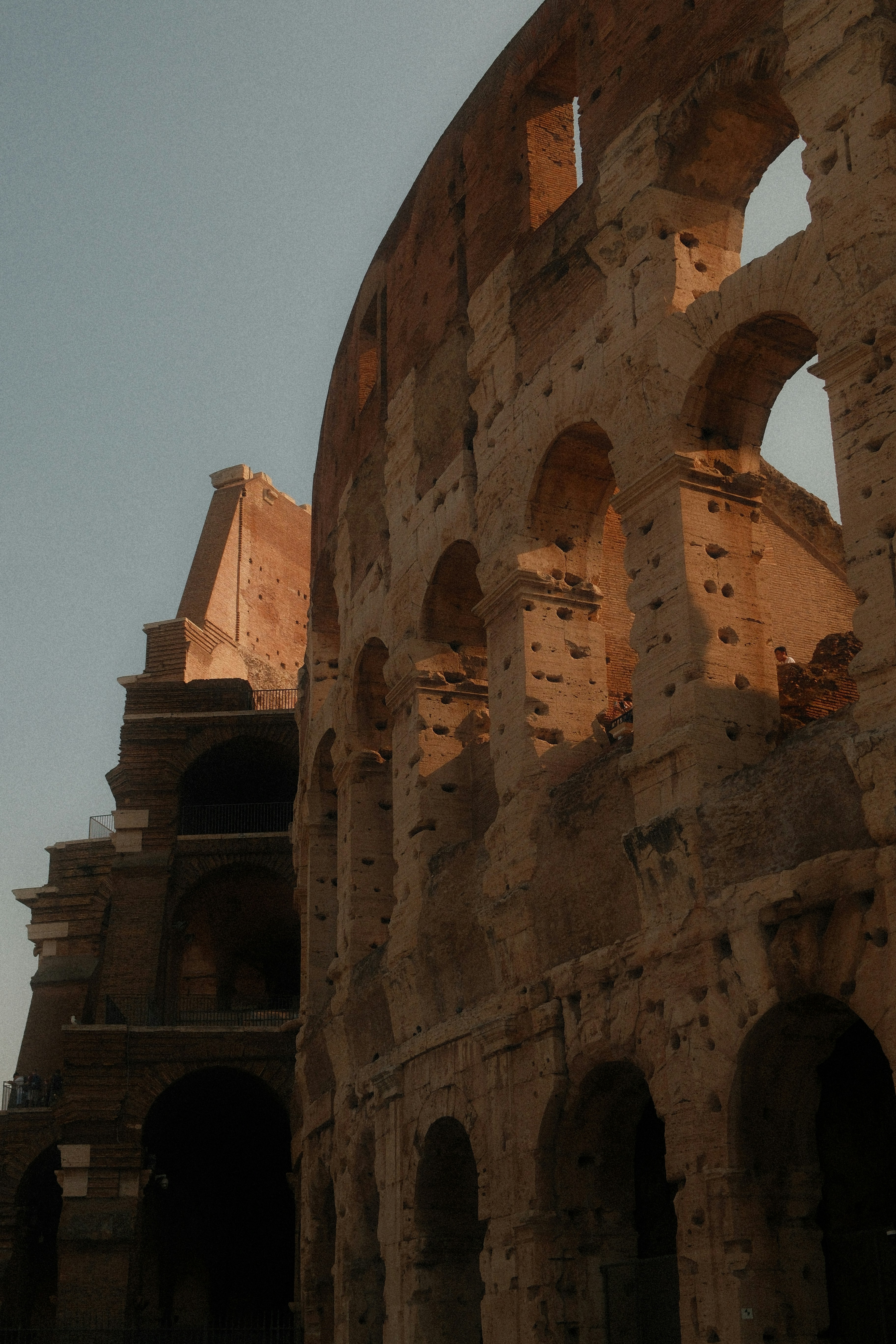 Rising Arches: The Colosseum in Warm Evening Light