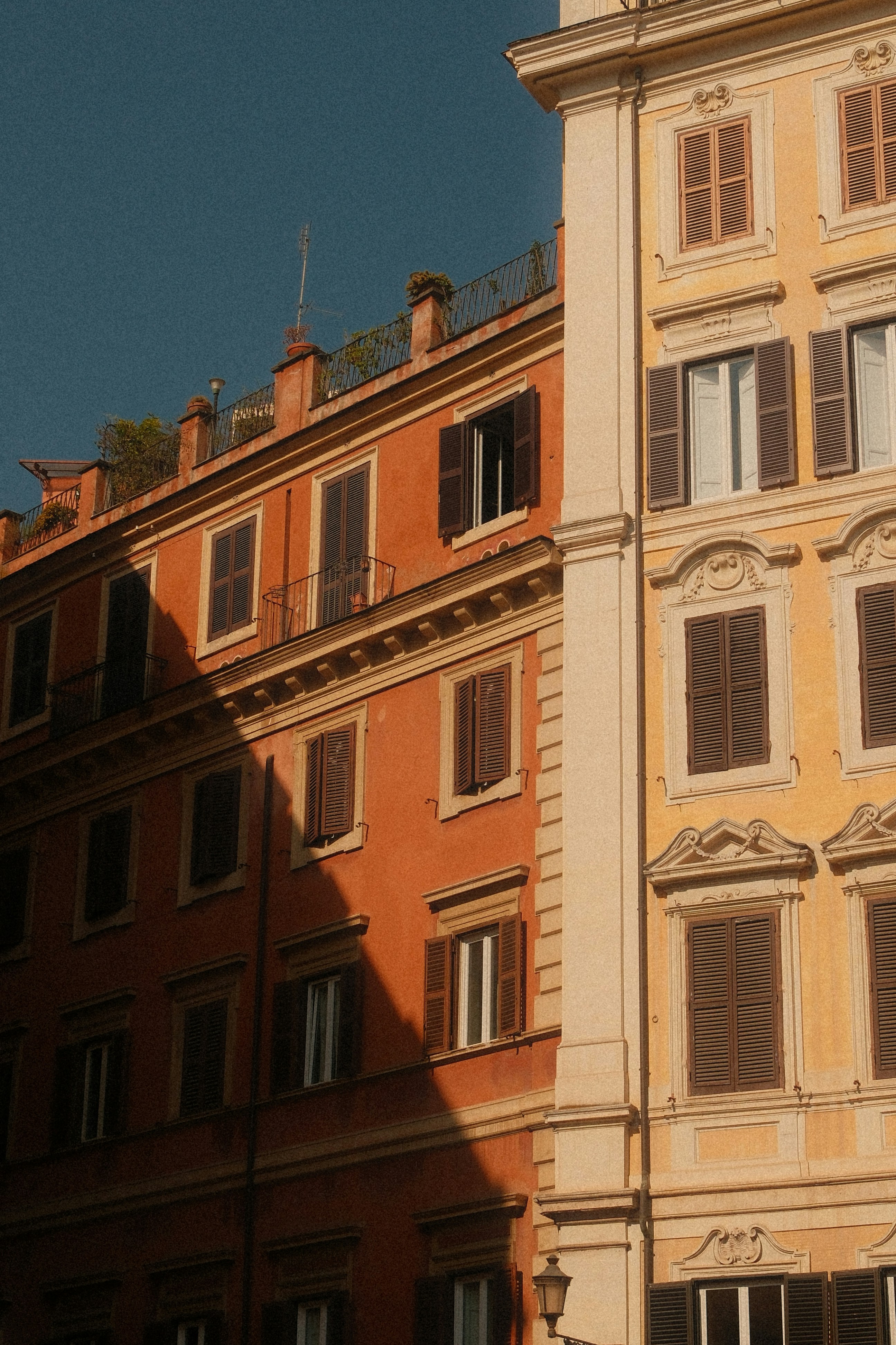 Sunlit Facades and Shaded Ramparts