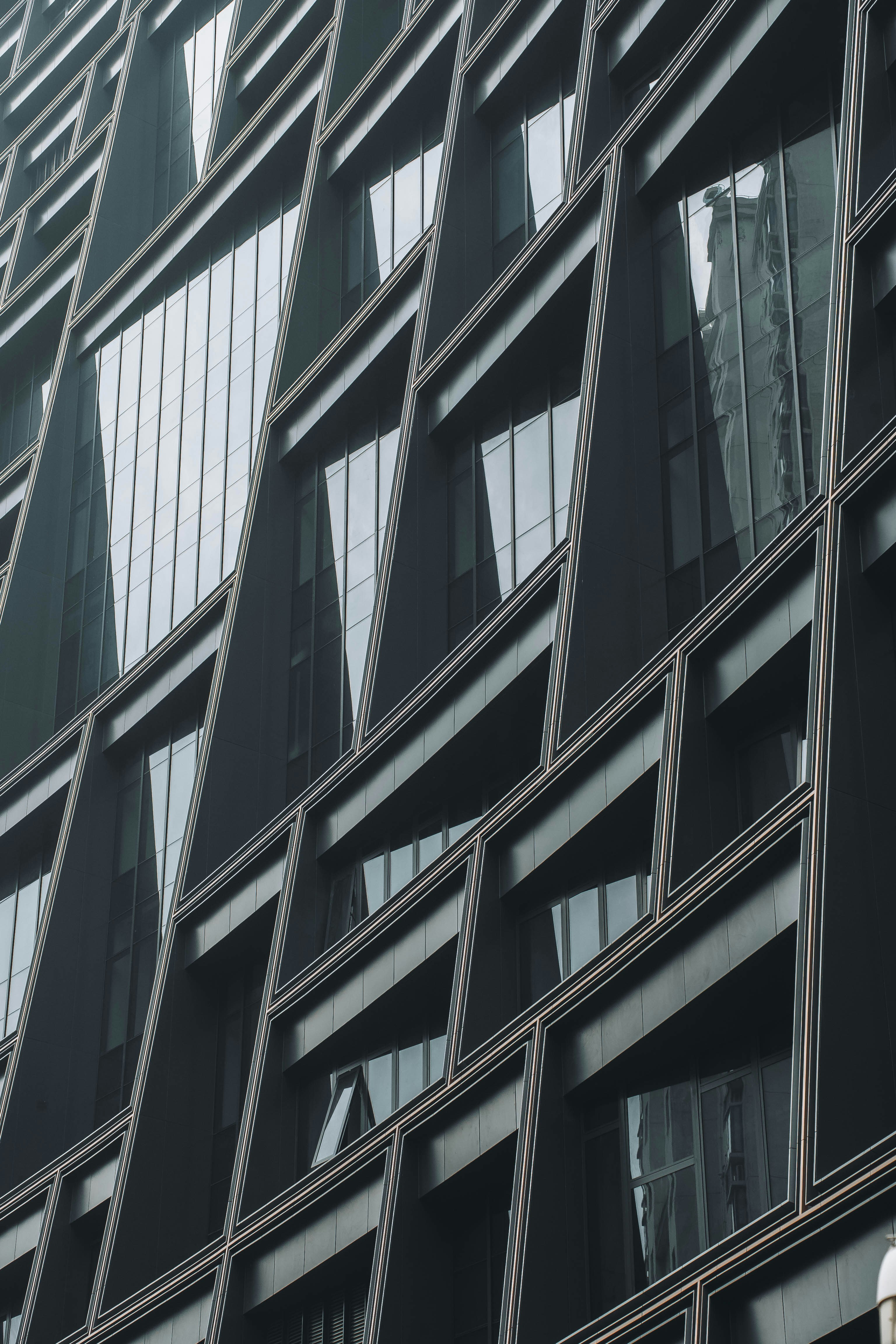 Fractured Facade: A Web of Angled Windows