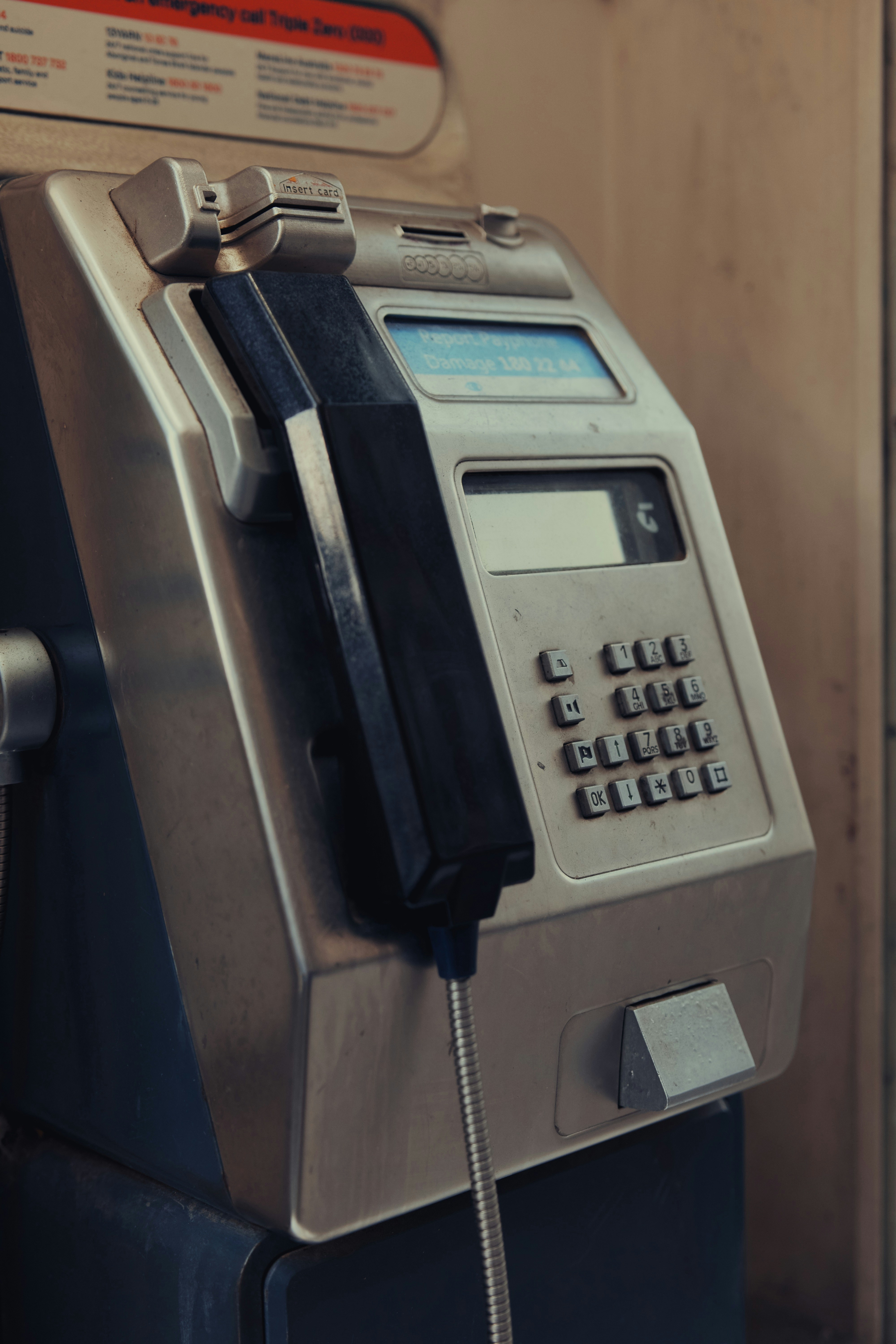 Public Utility: Vintage Card-Reader on a Noisy Wall