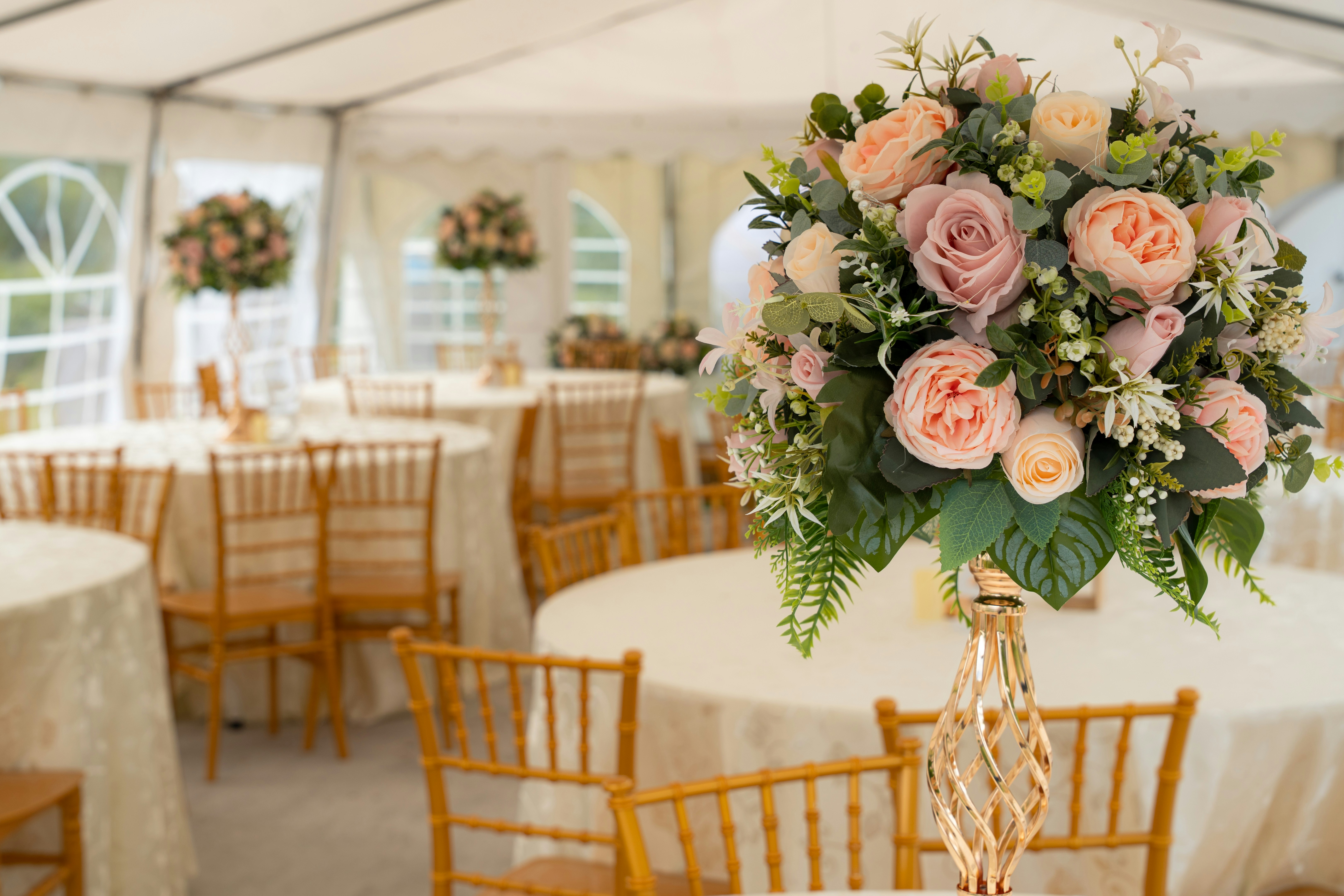 Wedding Table With Flowers
