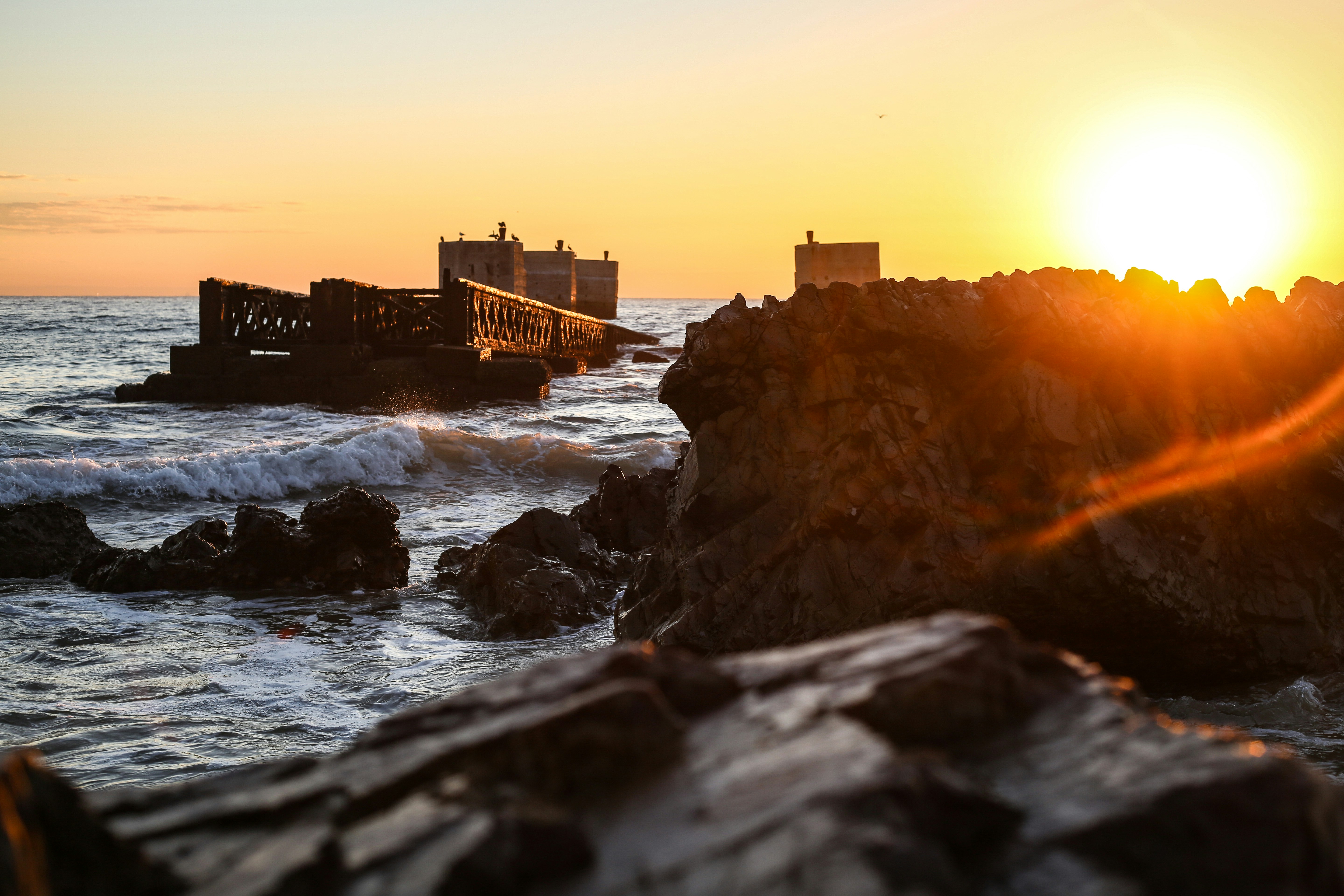 Sunlit Ridge: Sunset Press at the Rock Break