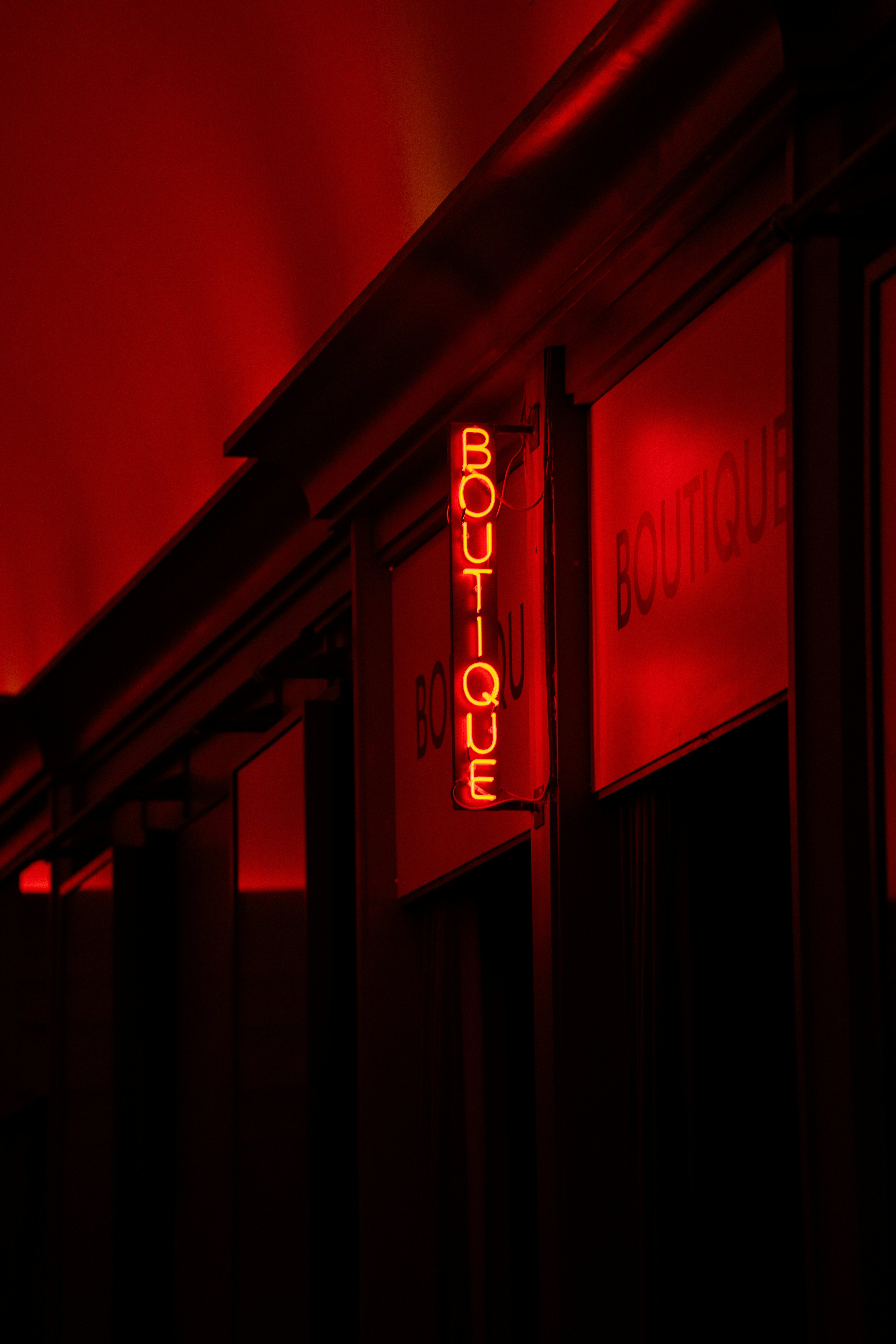 Crimson Neon Boutique Threshold