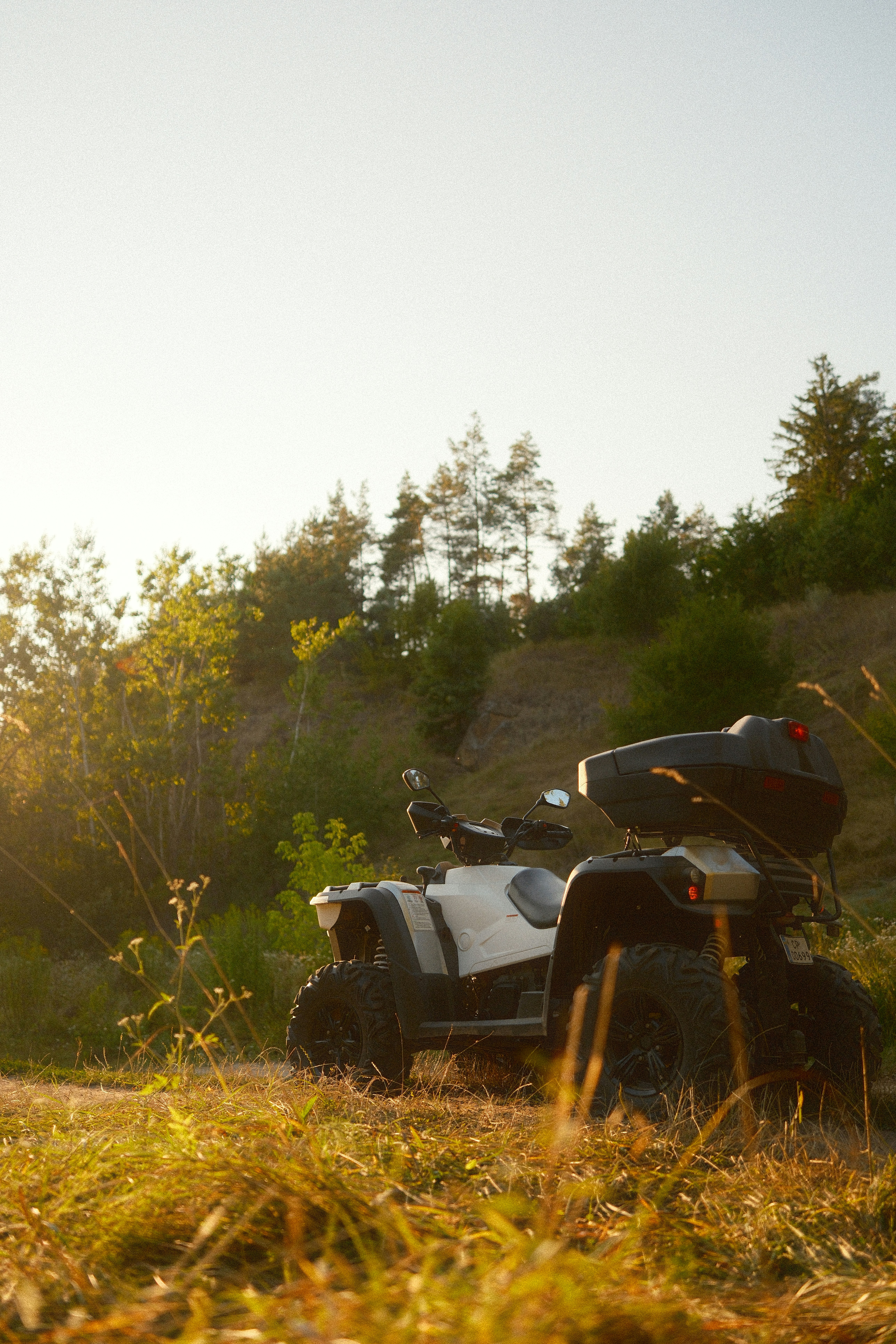 Quiet Quad: Sunset Ride by the Forest Rim