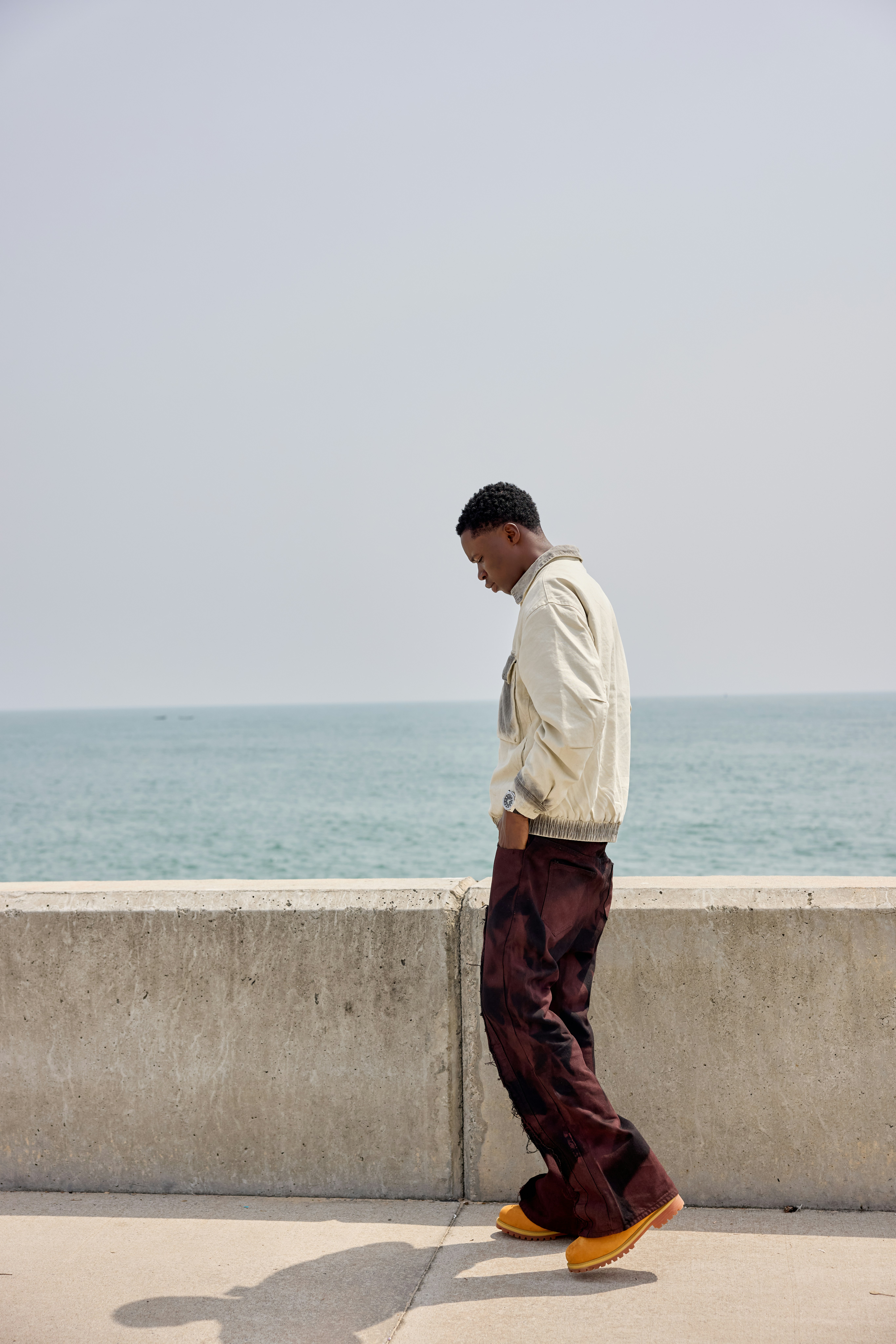 Coastal Stroll: a Quiet Moment by the Sea