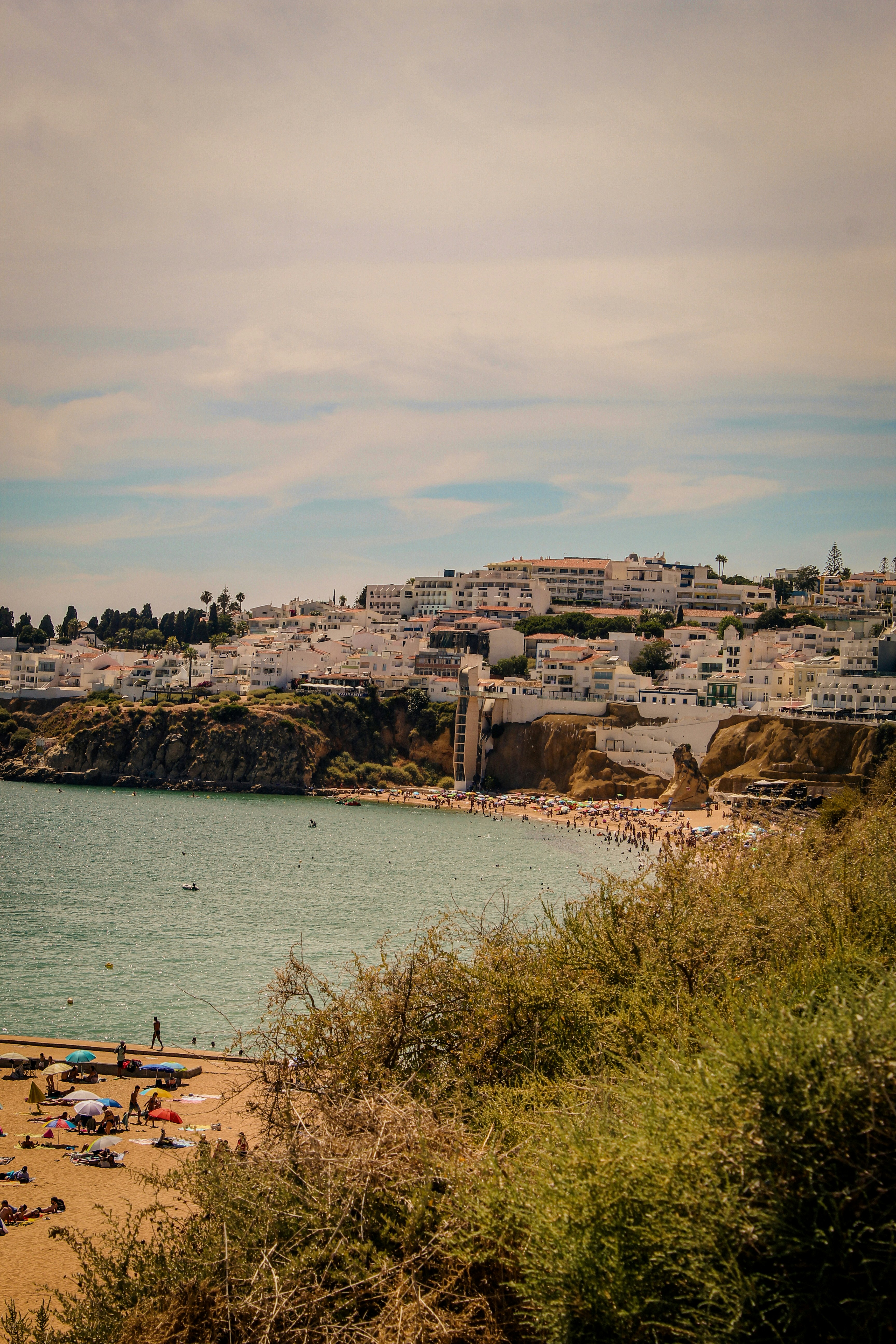 Coastal Cliffside Town Meeting the Sea