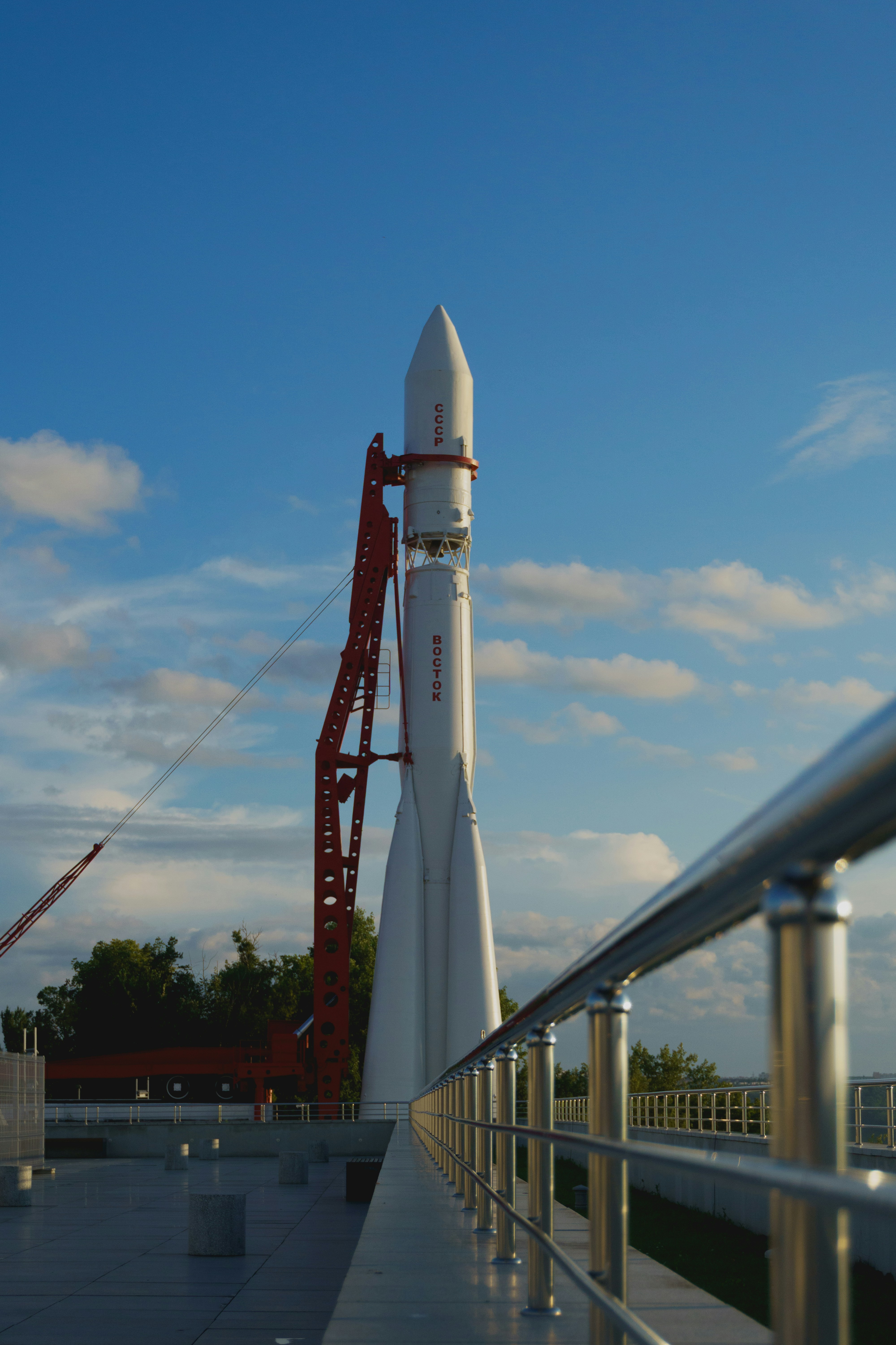 Rocket on a Placid Launch Pad: A Quiet Step Toward the Sky