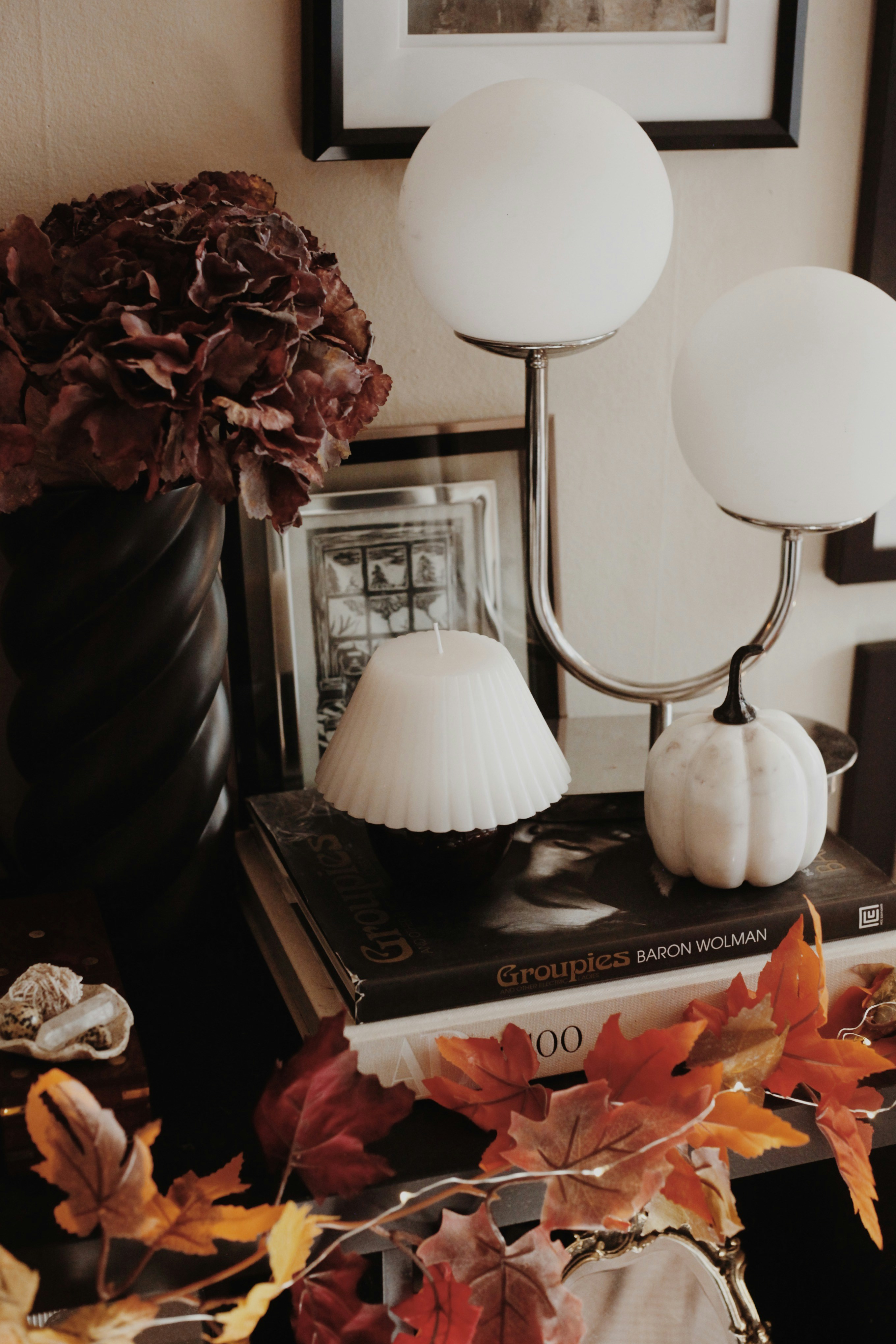 Soft Glow in the Mantel Scene