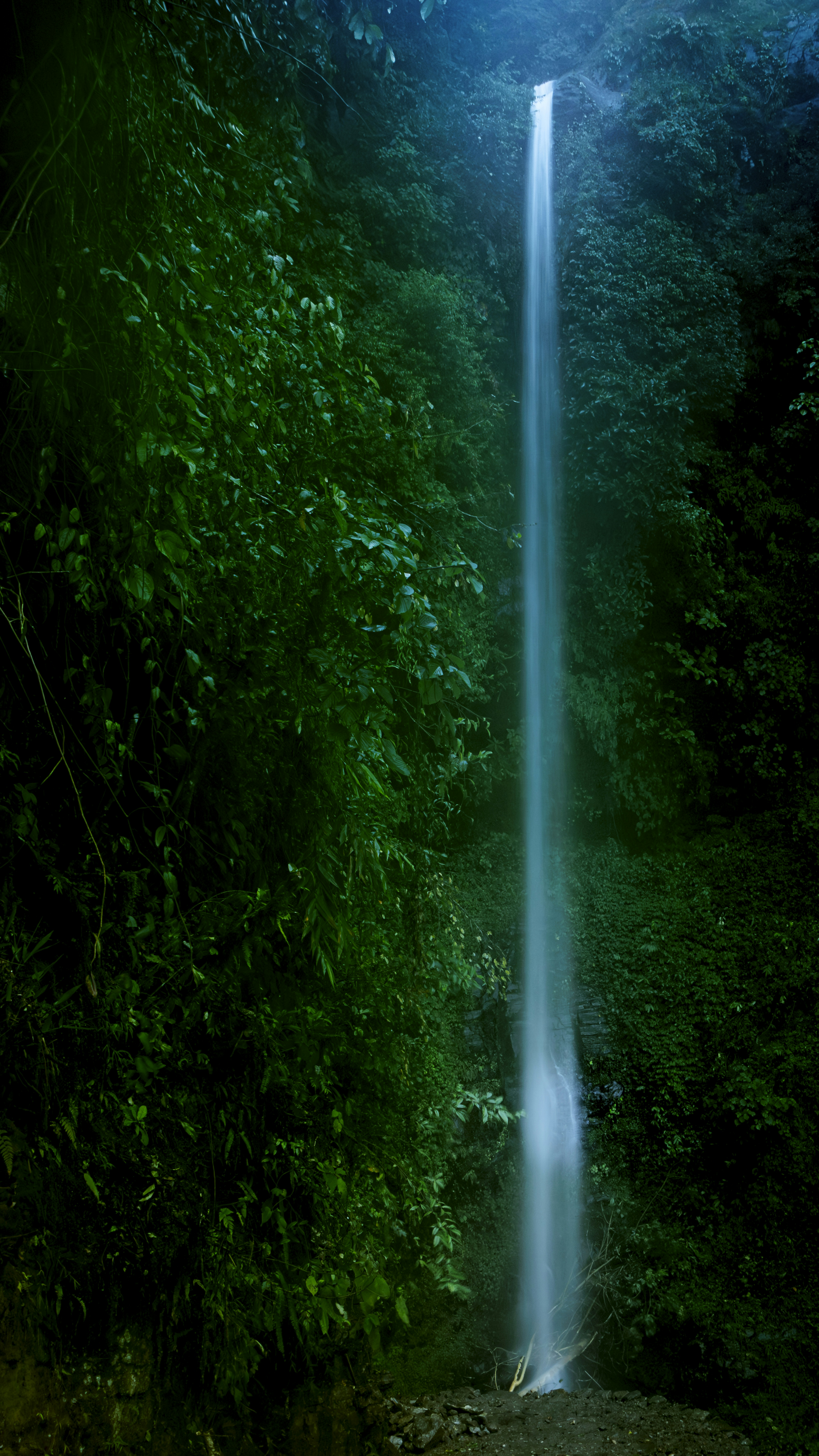 Waterfall, hidden place, gorge.