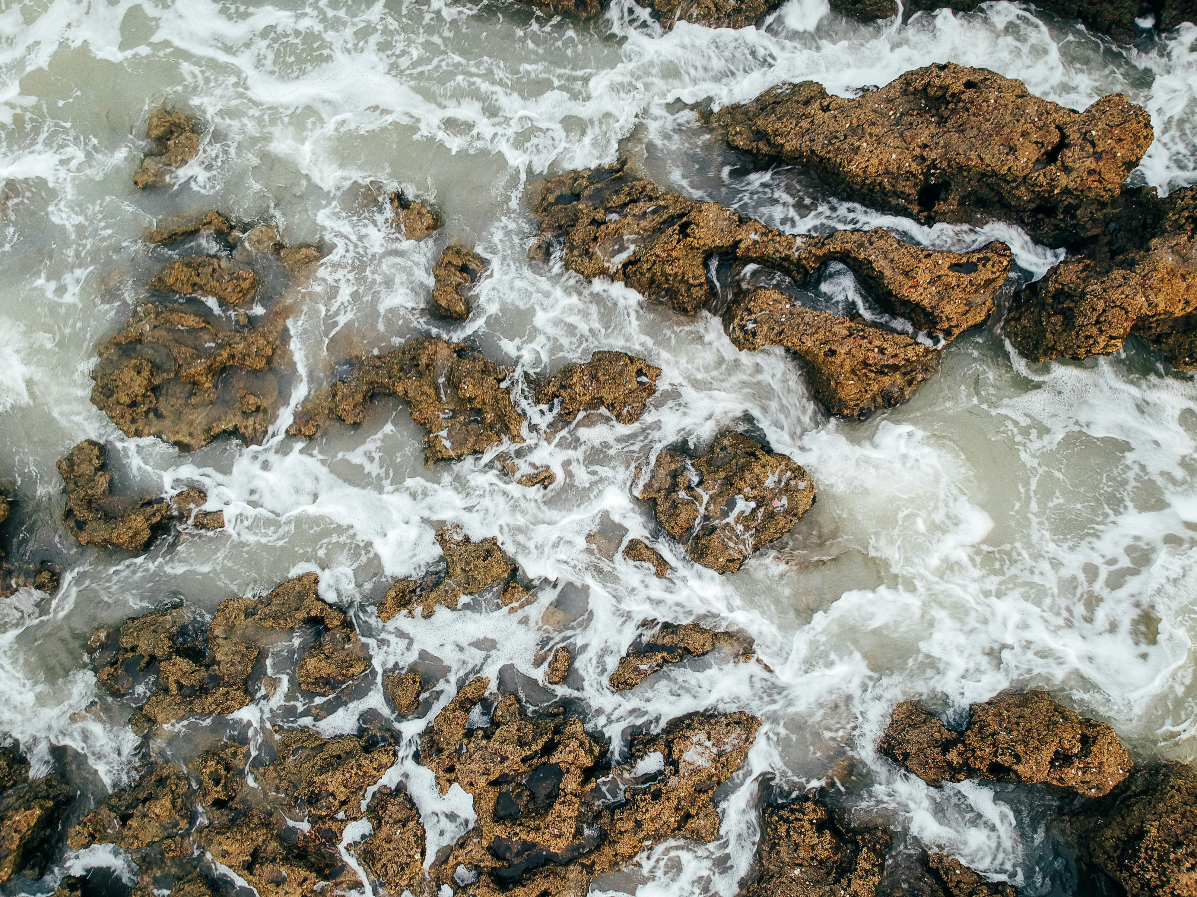 Aerial Drone View of Touros Beach, Rio Grande do Norte – Vila Galé ( 2025 ) A breathtaking aerial drone perspective of the pristine coastline at Touros Beach, Rio Grande do Norte, captured in 2025 near the Vila Galé resort. The sweeping composition showcases the vivid contrast between crystal-clear turquoise ocean waters, rolling white foam waves, and the golden sands of Brazil's northeastern shore. Palm trees and lush coastal vegetation frame the tropical landscape, while the endless horizon reflects the bright, sunny equatorial sky. This high-angle viewpoint captures the untouched natural