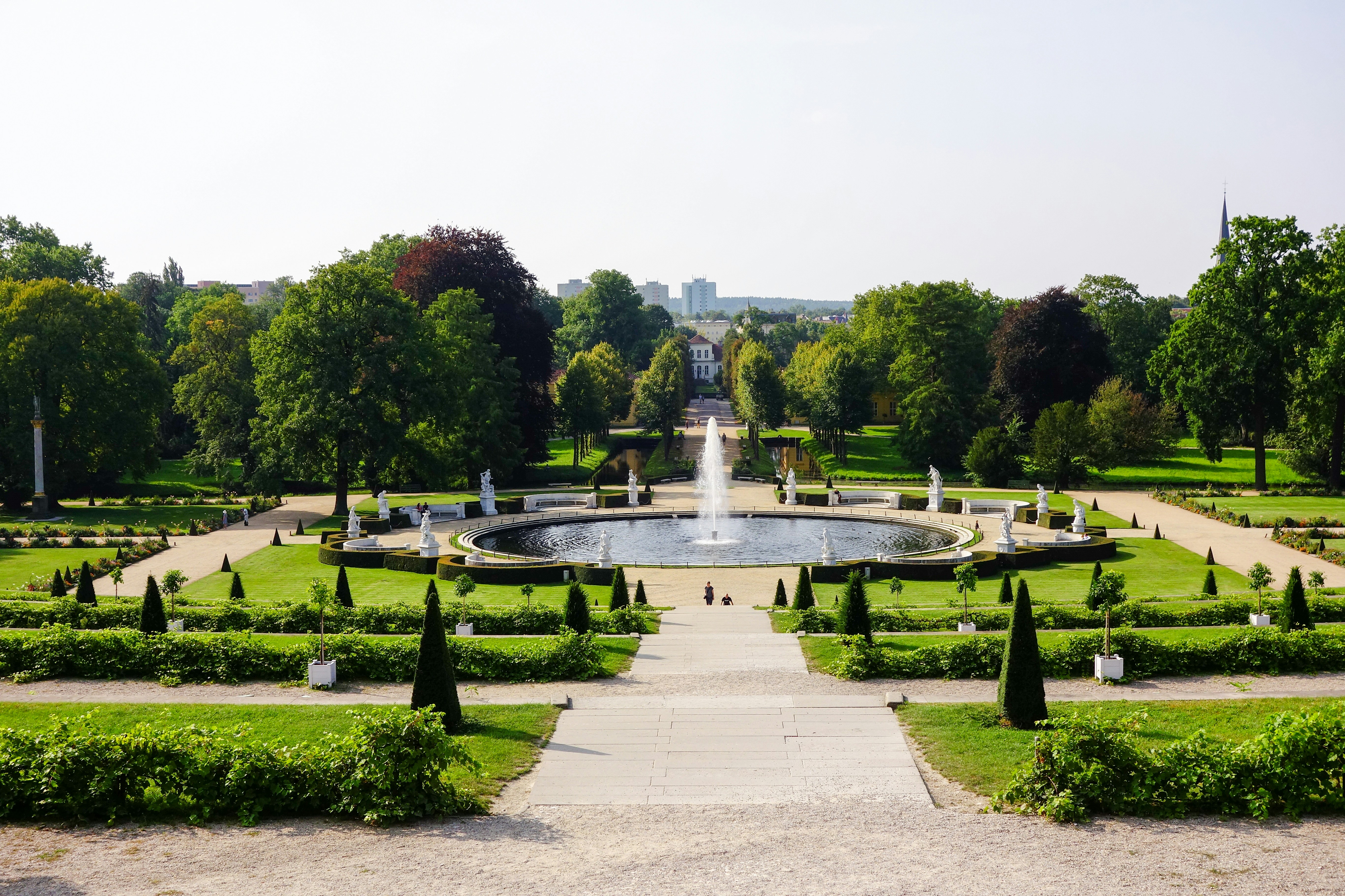 Symmetry at the Fountain: A European Garden Vista