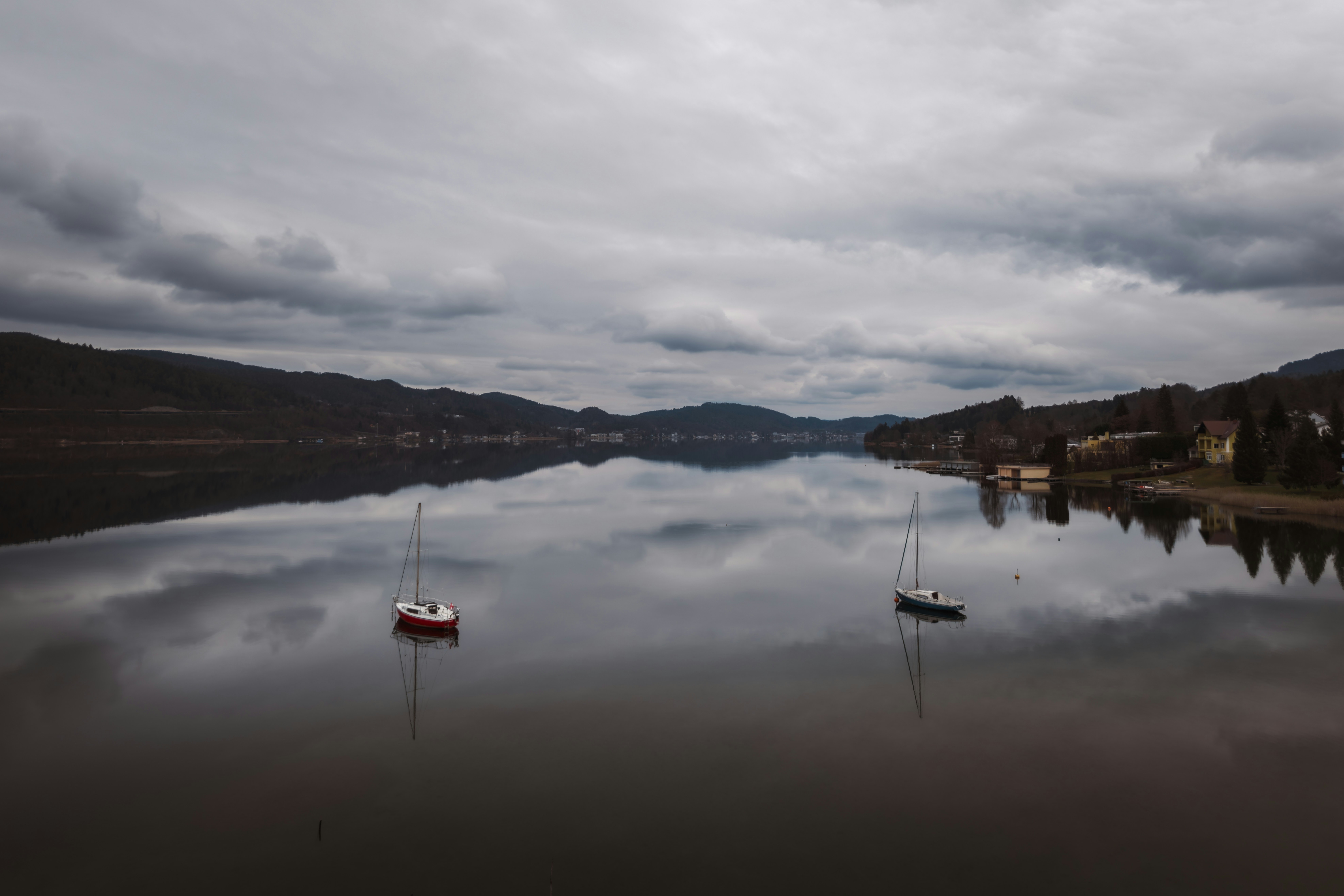 Slumbering Valley: Boats Cradled on a Silent Mirror
