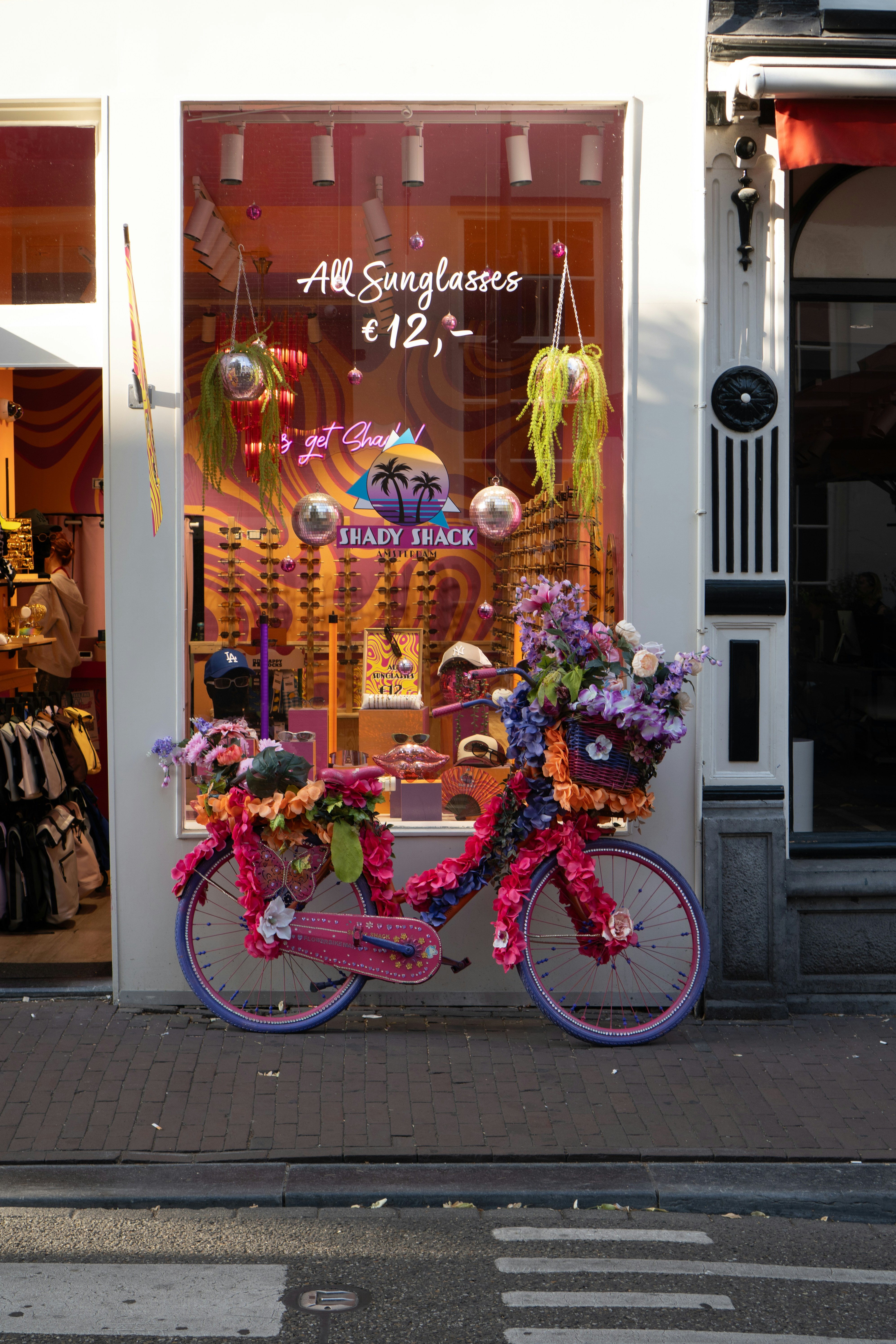 Floral Bicycle Oasis in a Shoreditch Shopfront