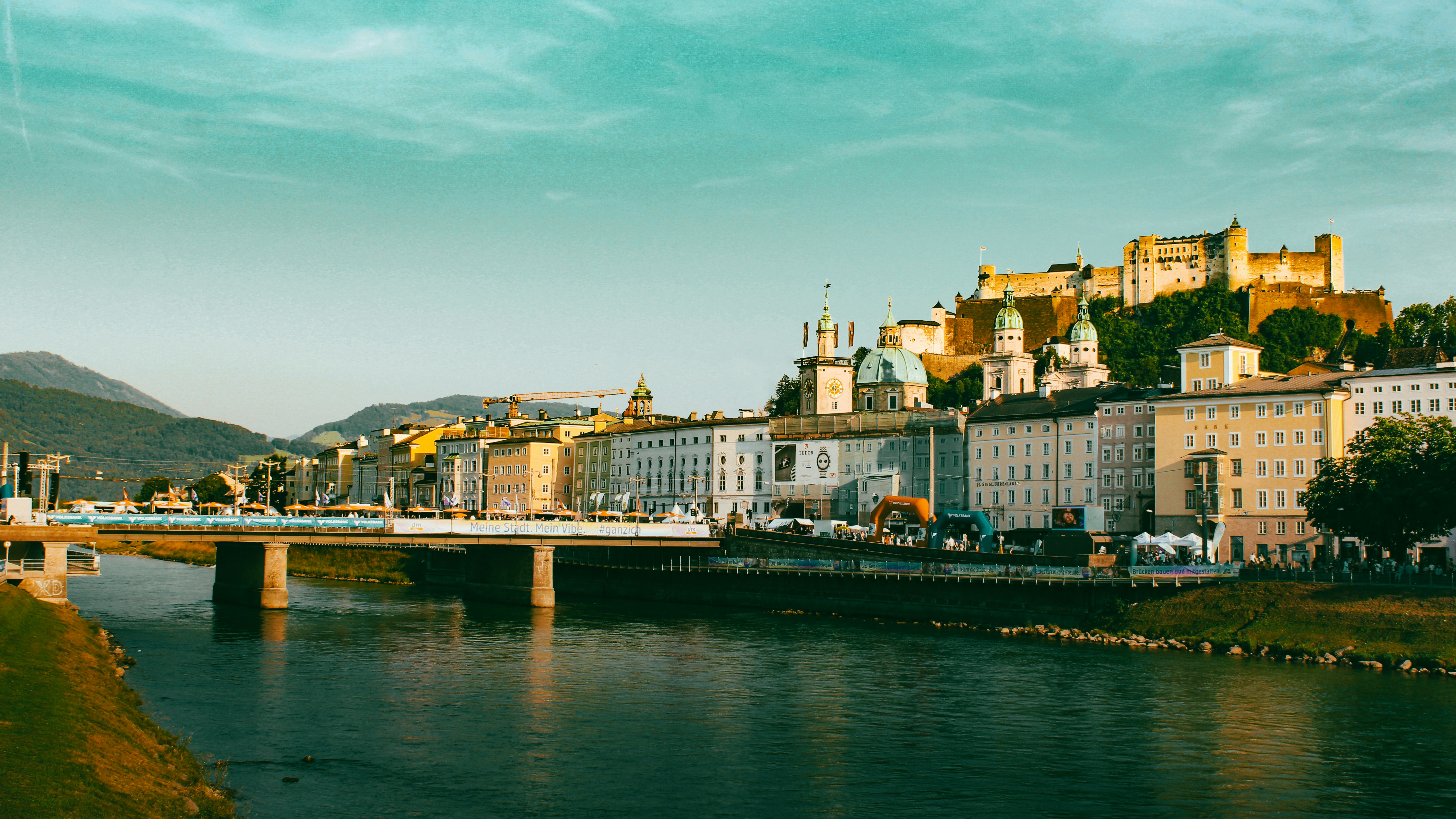 Riverside Citadel: A Loire Valley Vista Over the Bridge