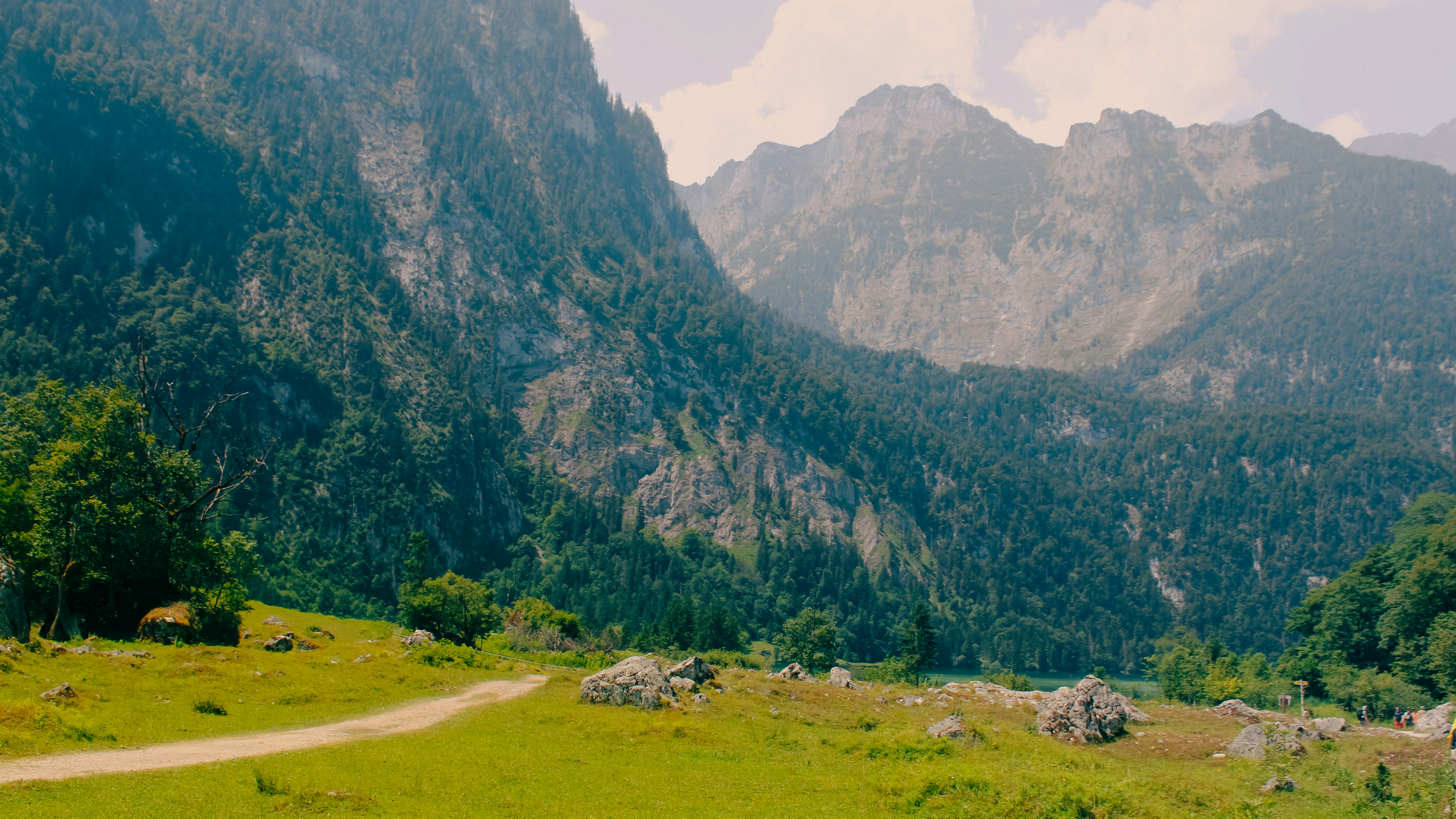 Mountain Path Beneath a Quiet Valley