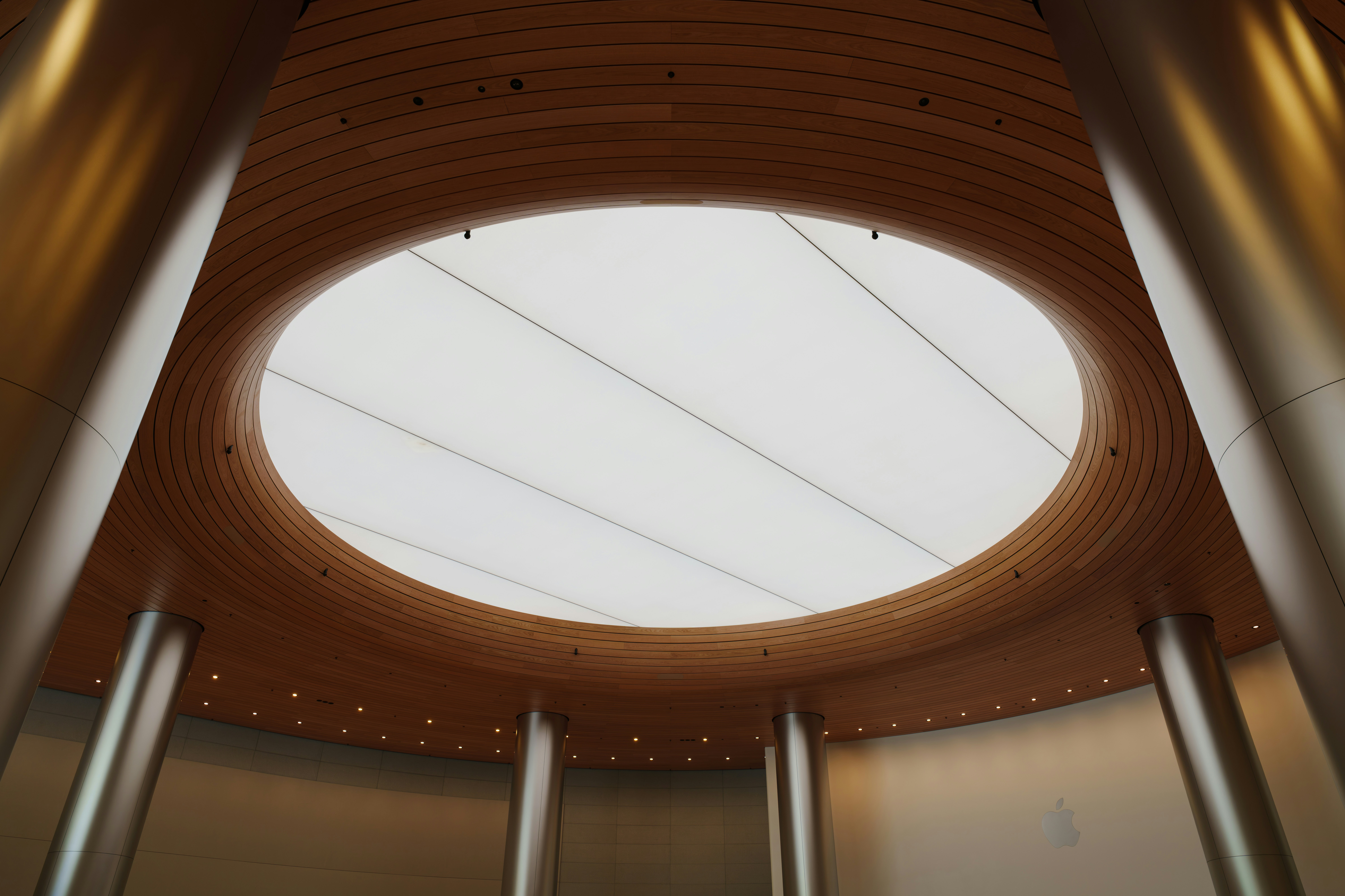 Oculus of the Atrium: Circular Skylight Framed by Pillars
