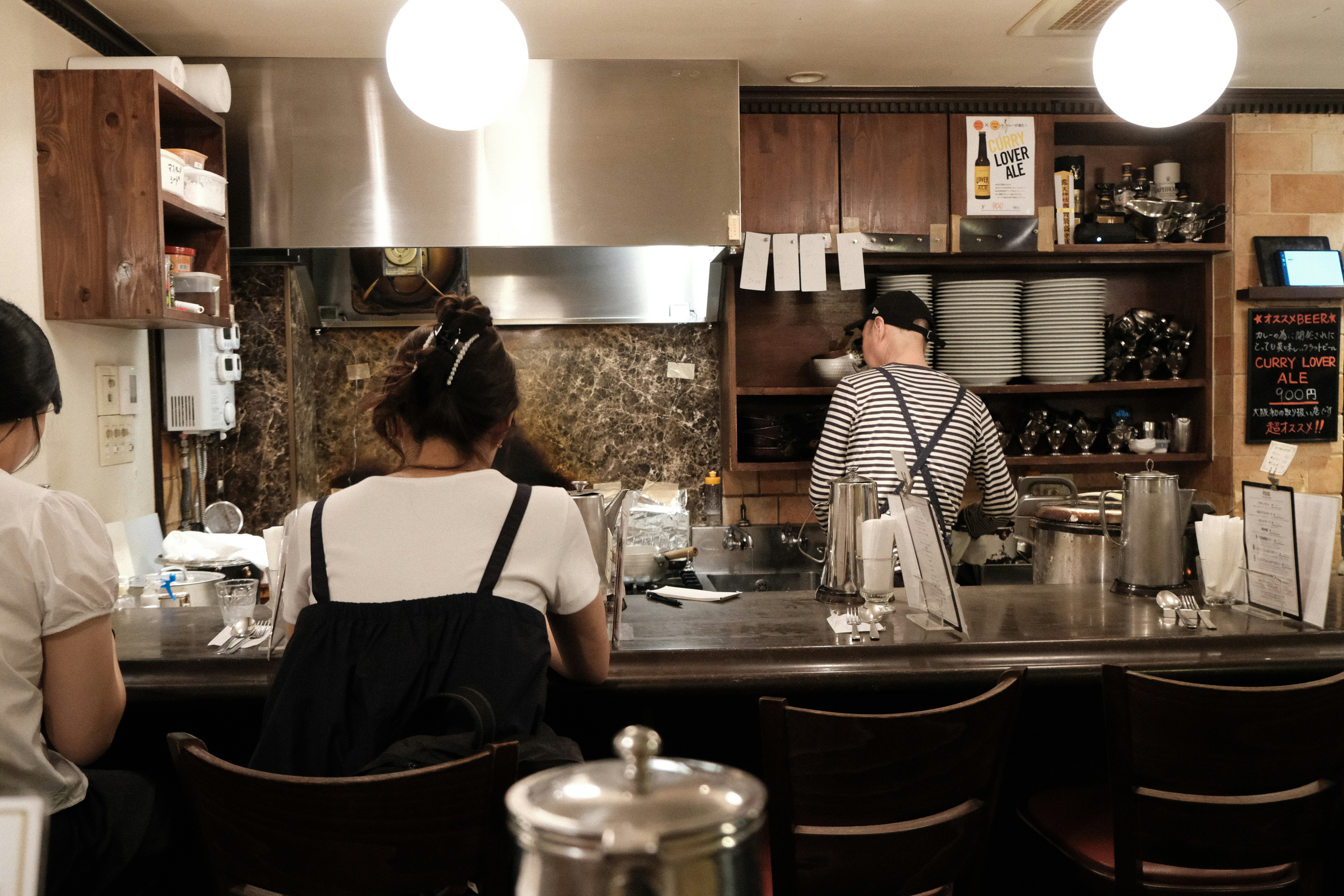 Counter-Top Quiet: Behind the Bar at Dusk