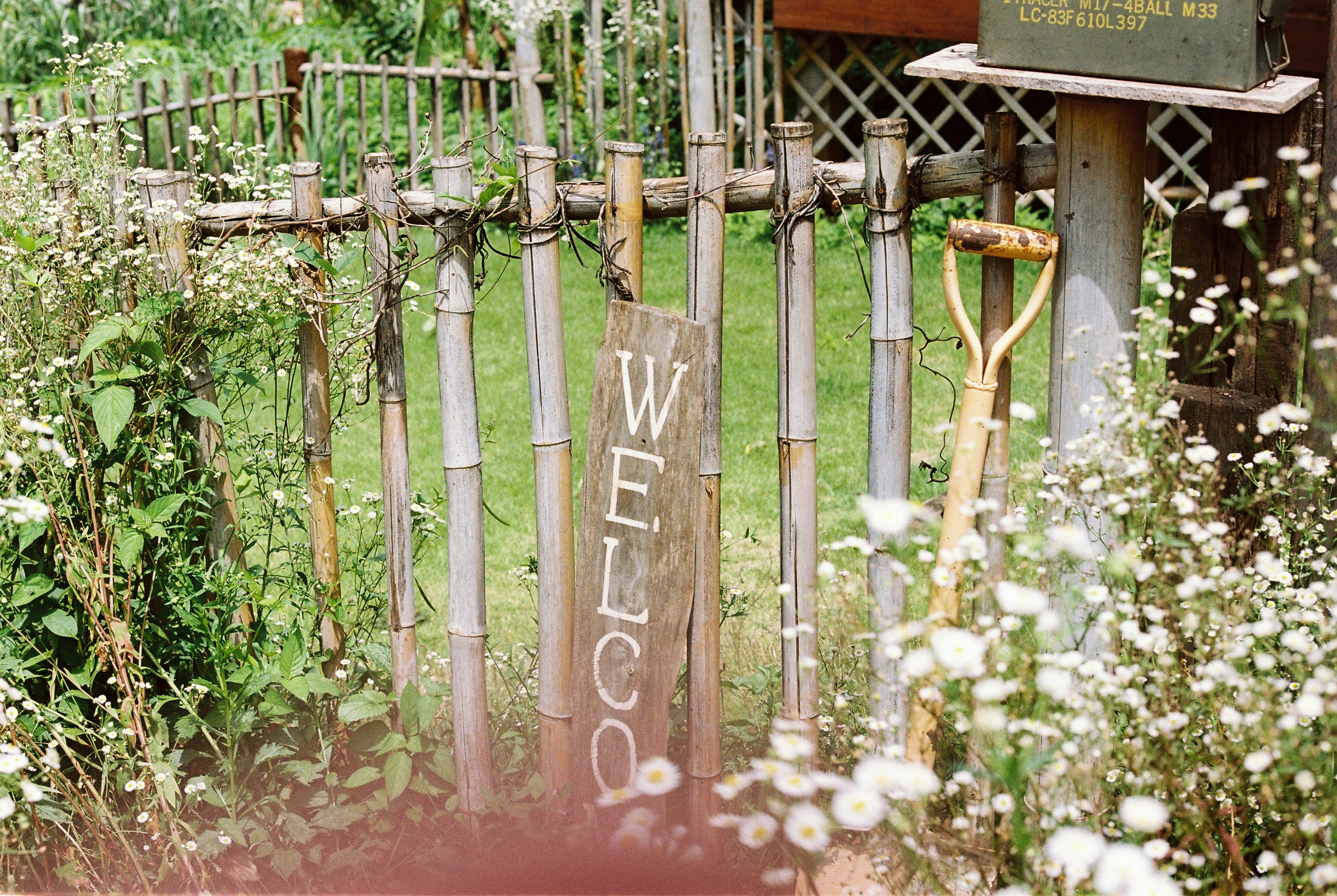 Welcome Gate in a Garden Patch